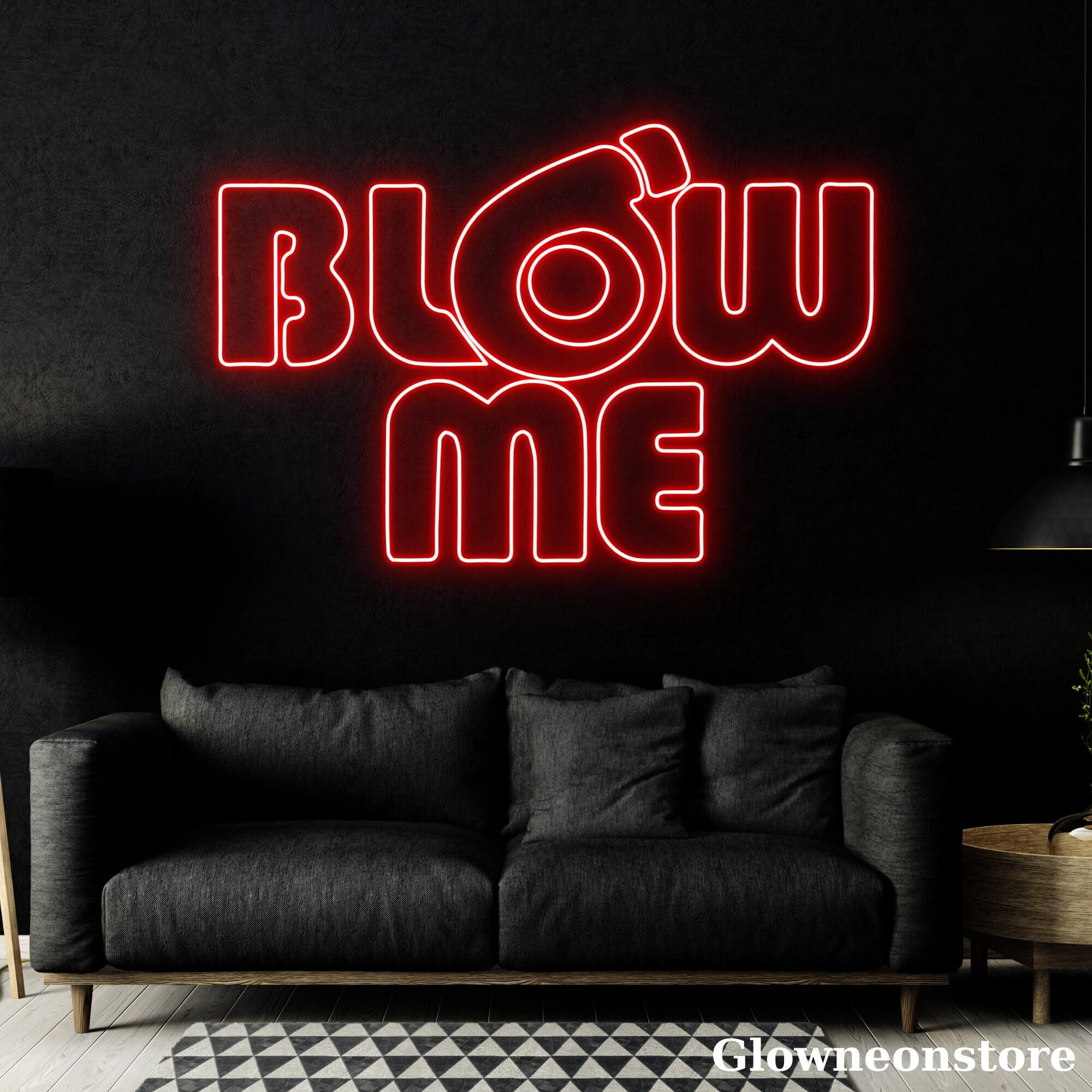 Glowneon Blow Me Neon Sign, Blow Me Led Sign, Custom Quote Neon Led ...