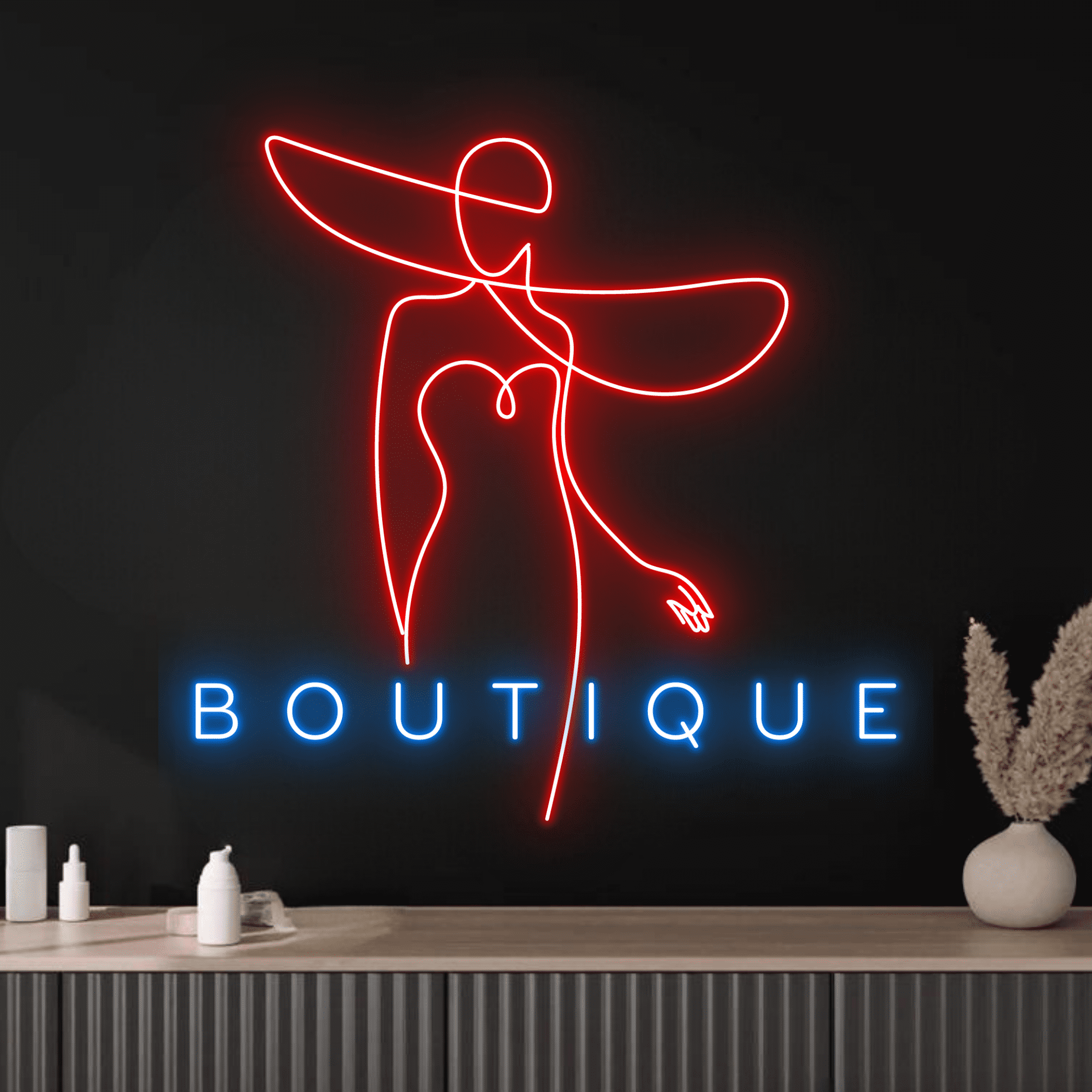 Glowneon Boutique Neon Sign, Custom Shop Wall Decor Signboard - Walmart.com