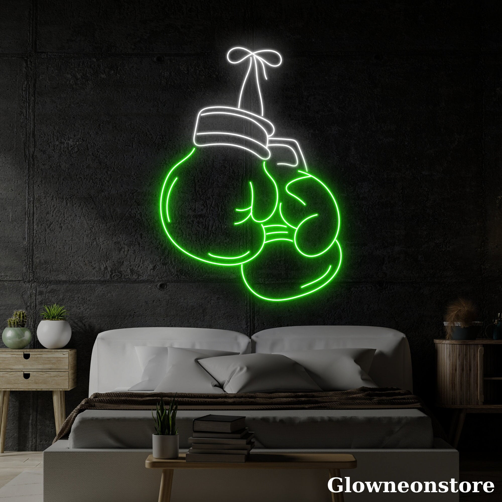 Glowneon Boxing Gloves Neon Sign, Boxing Gloves Led Sign, Boxing Gloves ...