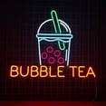 Glowneon Bubble Tea Neon Sign, Milk Tea Wall Decor Signboard - Walmart.com