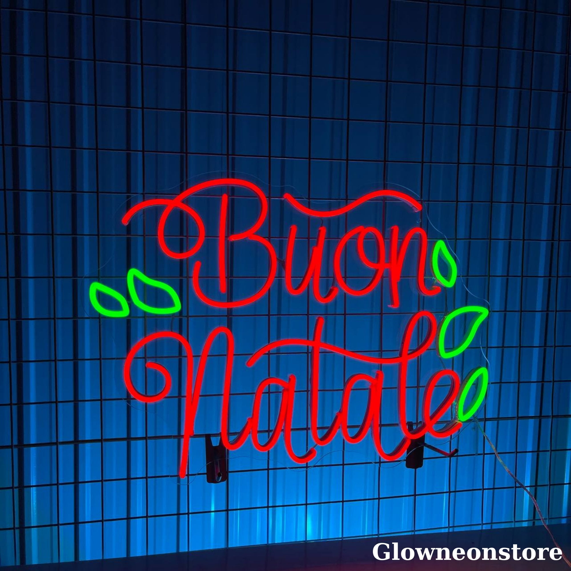 Glowneon Buon Natale Neon Sign, Christmas Led Sign, Buon Natale Italian ...