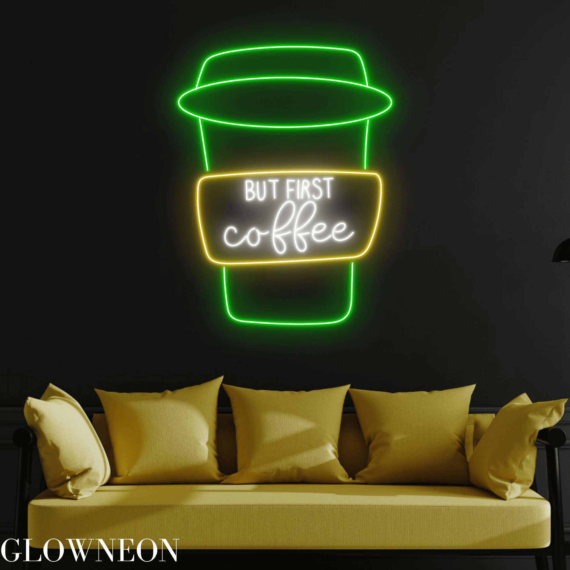 Glowneon But First Coffee Neon Sign, Cafe Led Sign, Coffee Shop Decor ...