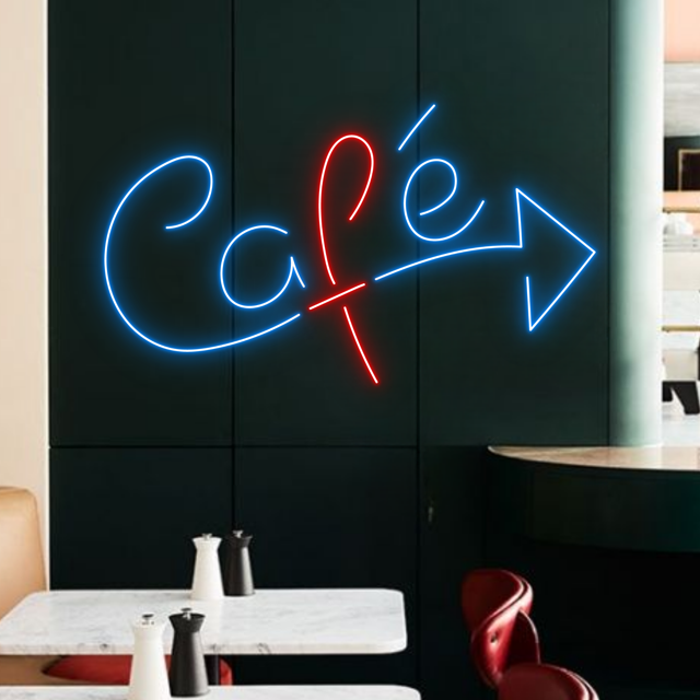 Glowneon Café Neon Signs, Coffee Shop Wall Lights Decor Signboard ...