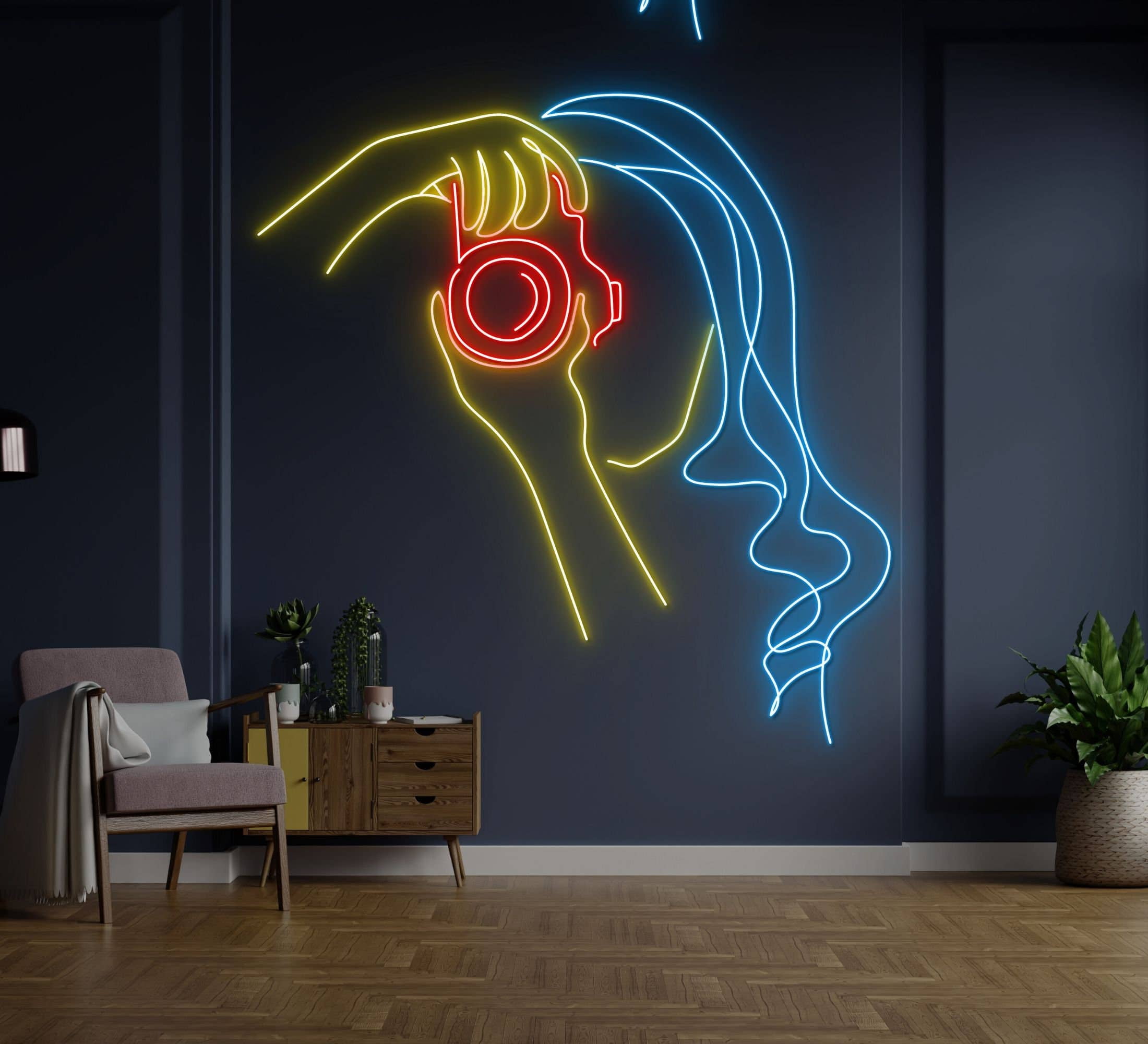 Glowneon Camera Girl Neon Signs, Studio Decor, Photographer gifts ...