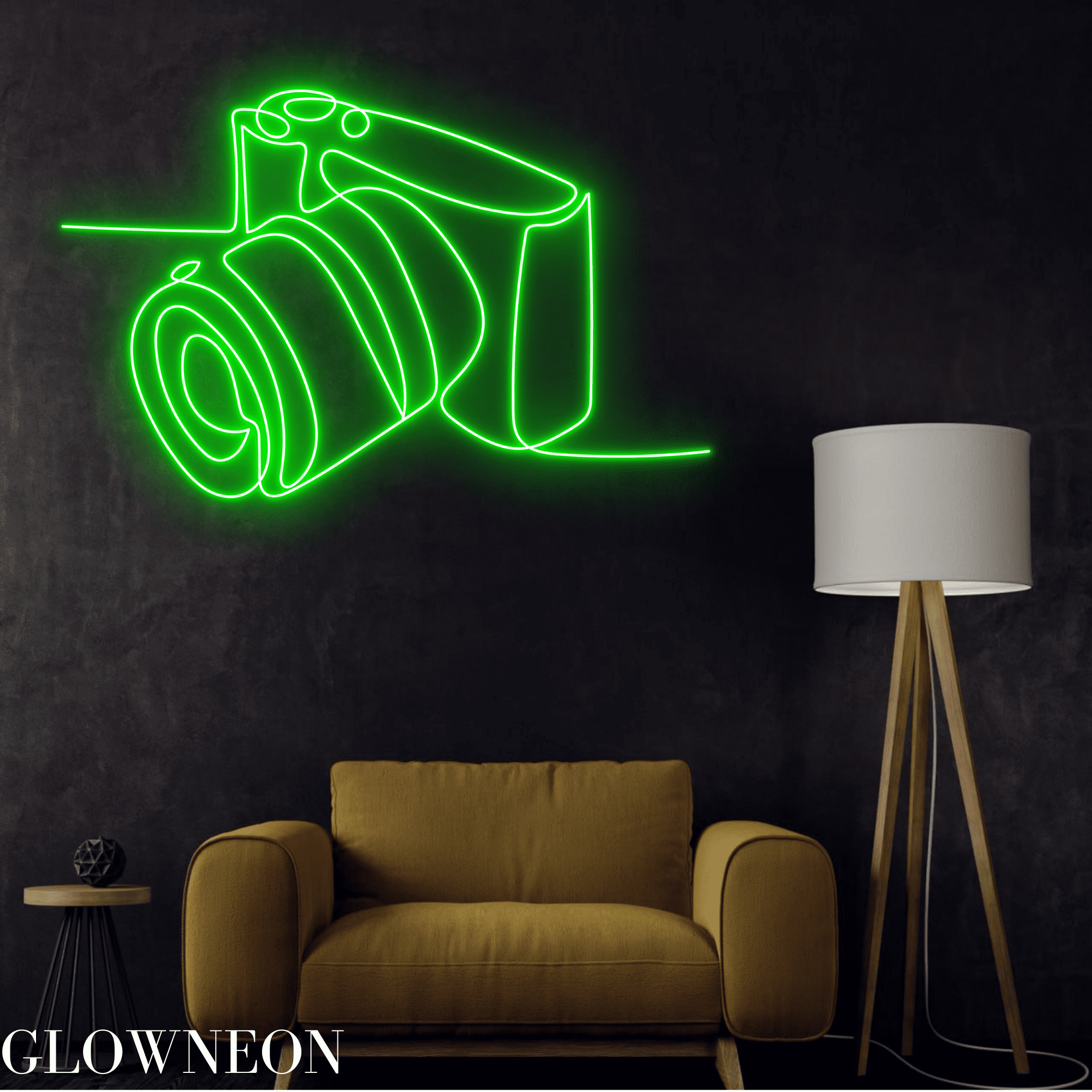 Glowneon Camera Neon Sign, Modern Camera Led Sign, Cameraman Gifts ...