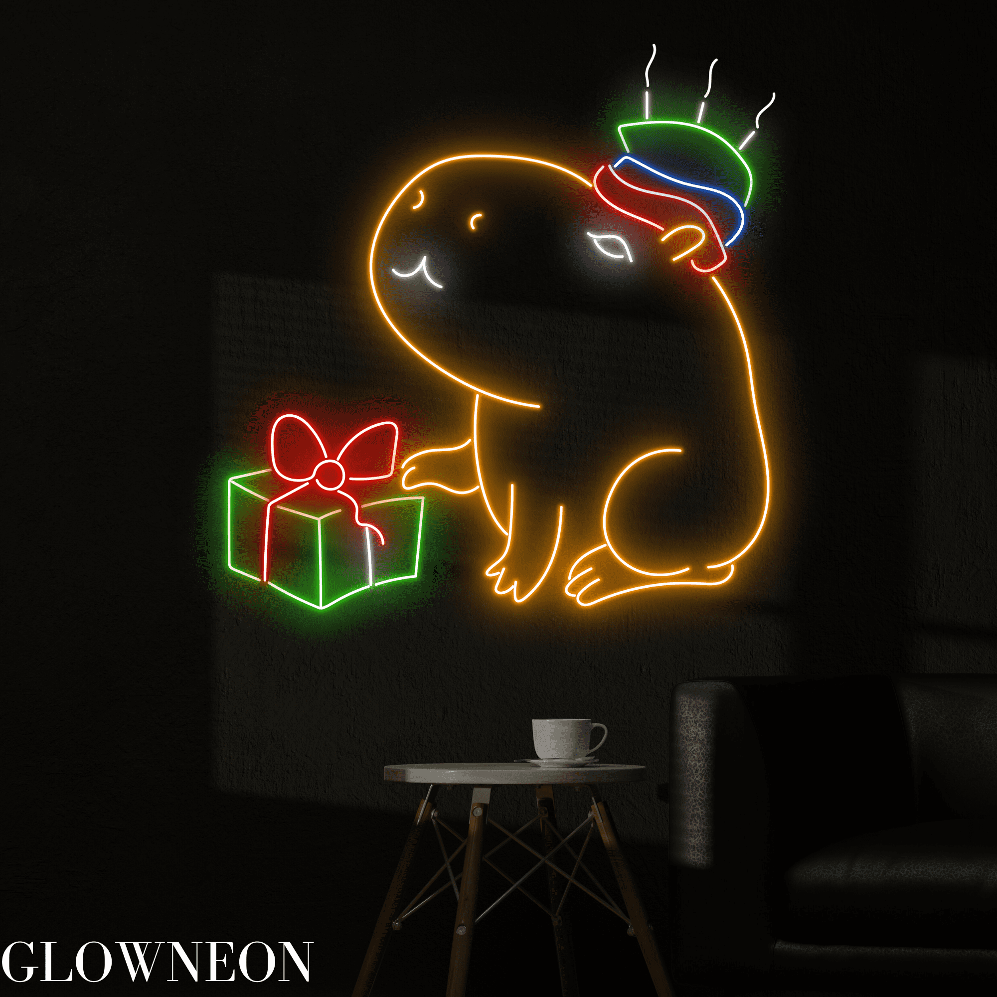 Glowneon Capybara Birthday Neon Sign, Capybara Led Sign, Kid's Gift ...