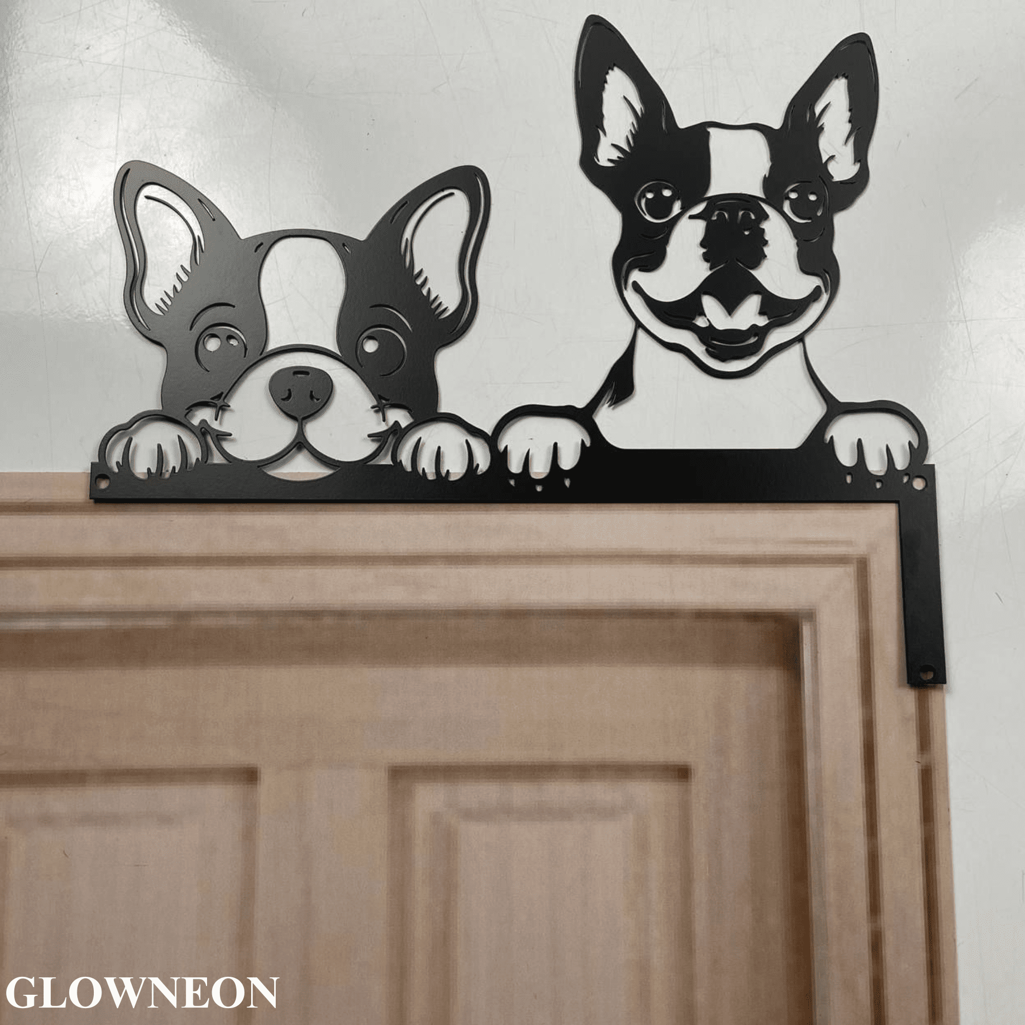 Glowneon Cats Metal Sign For Above Door Decor, Cat Door Corner Sign ...