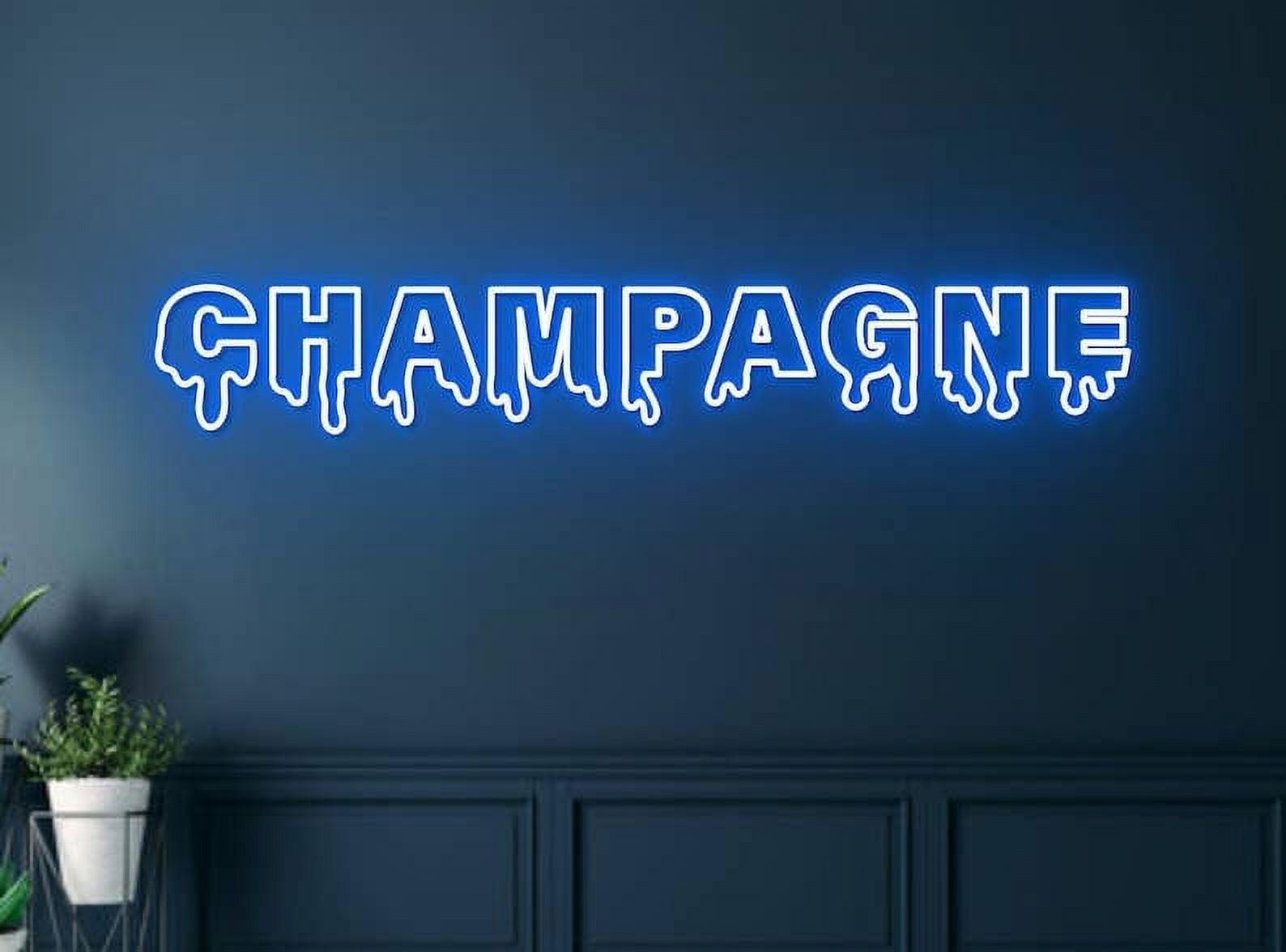 Glowneon Champagne Neon Sign, Champagne Bar Wall Led Lights Decor ...
