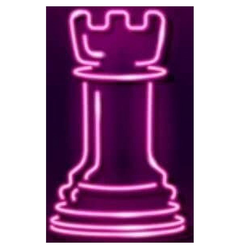 Glowneon Chess Castle Neon Signs, Chess Club Art Sign Decor - Walmart.com