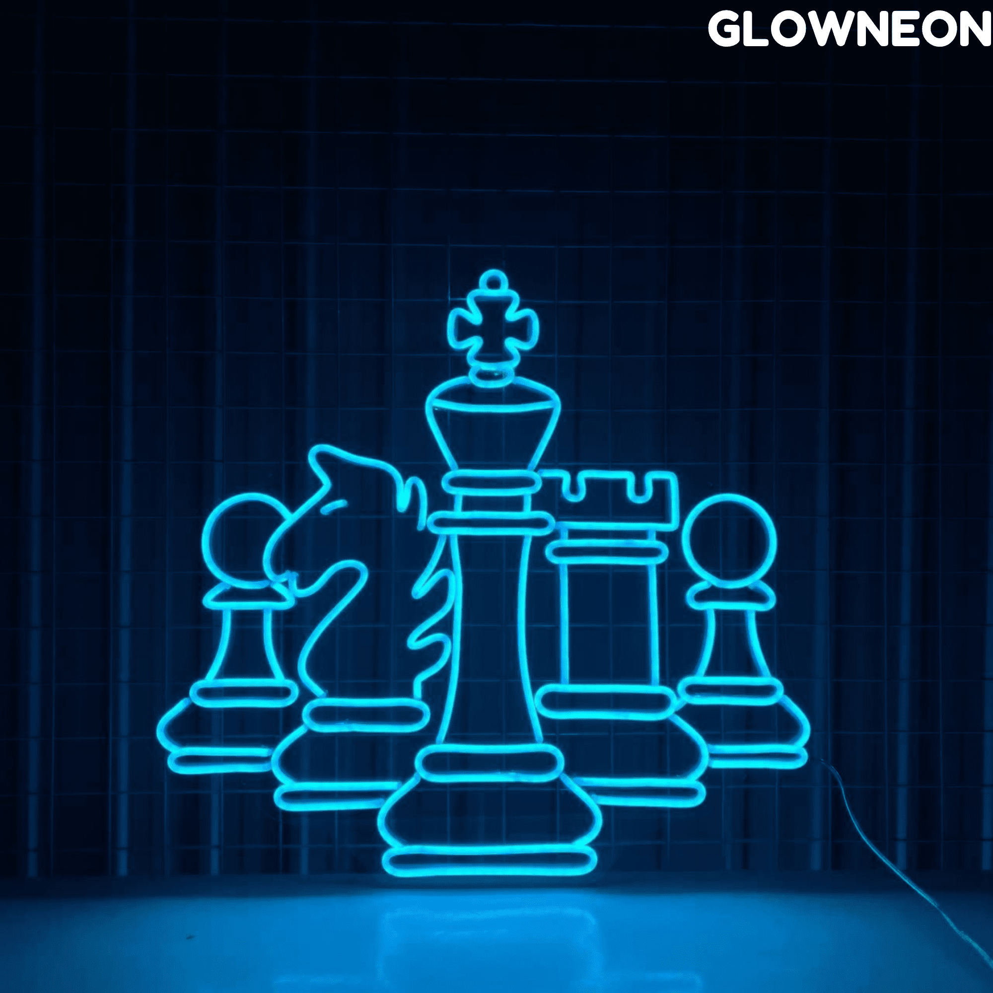 Glowneon Chess Neon Sign, Chess Set Led Sign, Christmas Gift For Dad ...