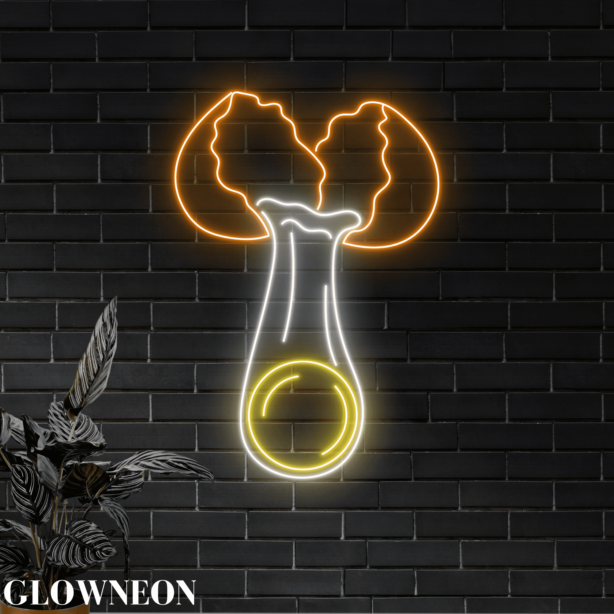 Glowneon Chicken Egg Store Led Wall Art, Chicken Farm Neon Wall Decor ...