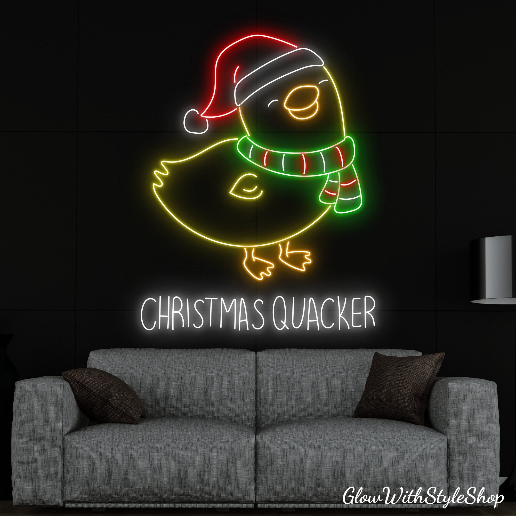 Glowneon Chicken Quacker Neon Sign, Chicken Quacker Led Sign, Chicken ...