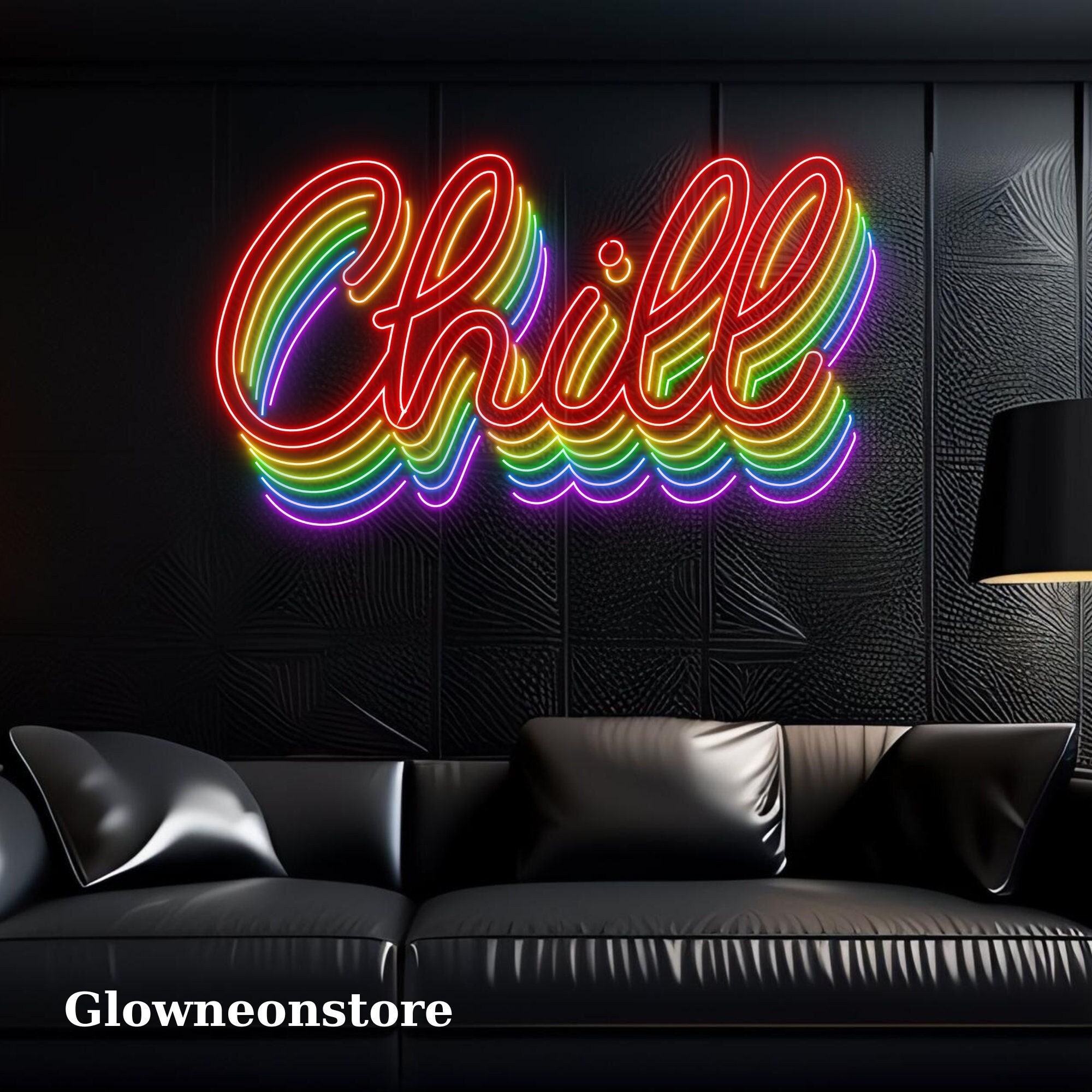 Glowneon Chill Text Neon Sign, Chill LGBT Neon Sign, LGBT Led Light ...