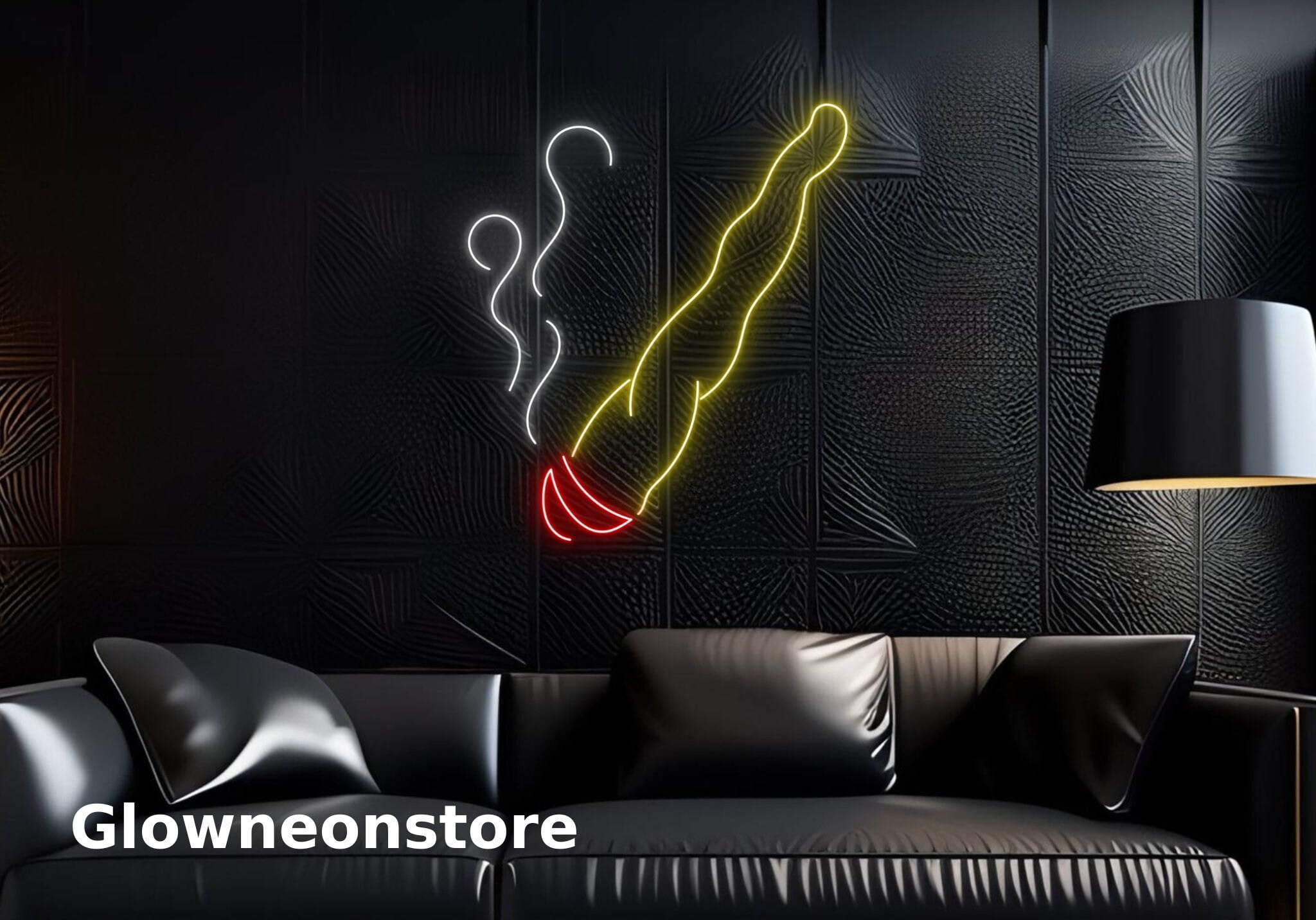 Glowneon Cigarette Smoking Neon Sign, Cigarette Smoking Led Light ...