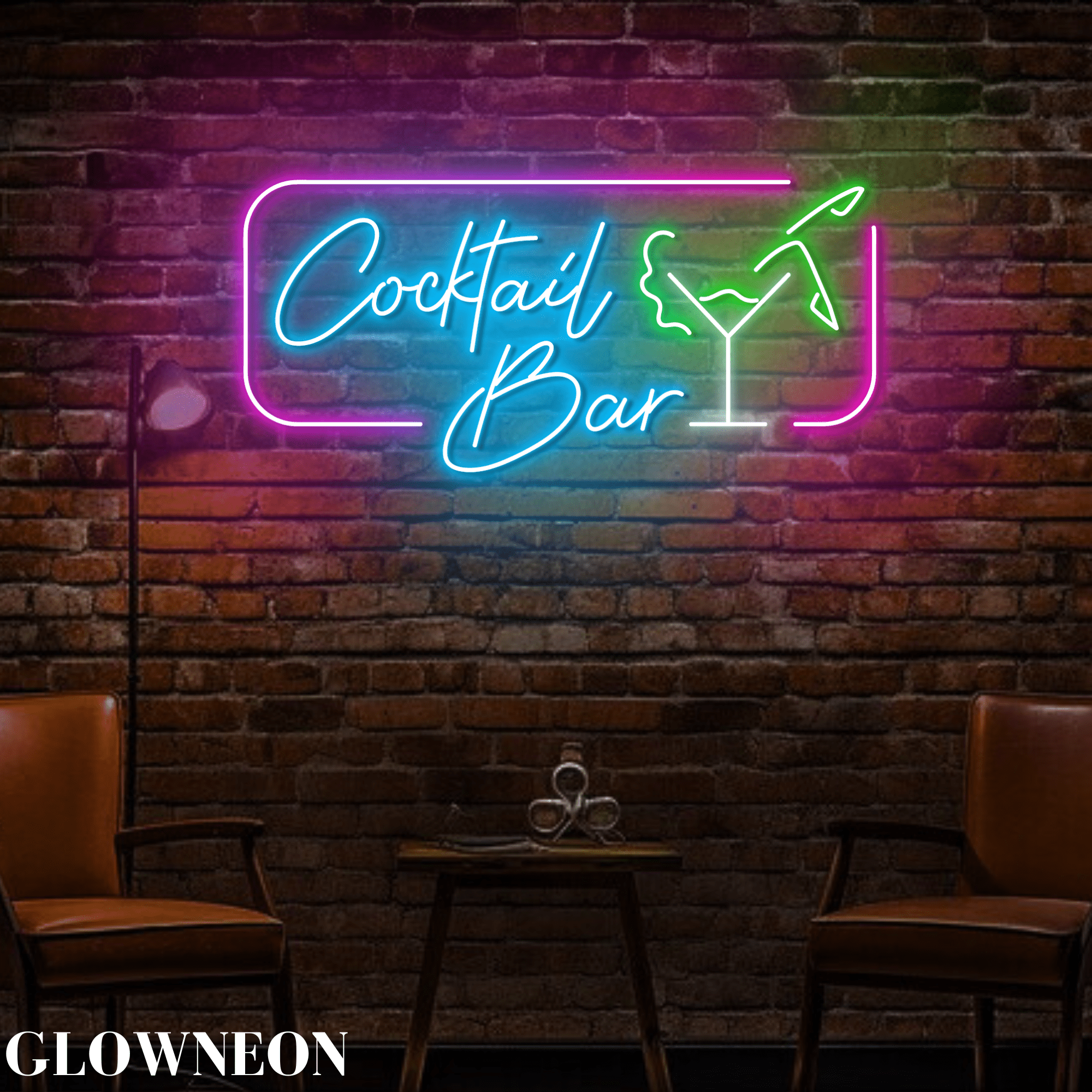 Glowneon Cocktail Bar Wall Led Sign, Cocktail Neon Sign, Bar Pub Sign ...