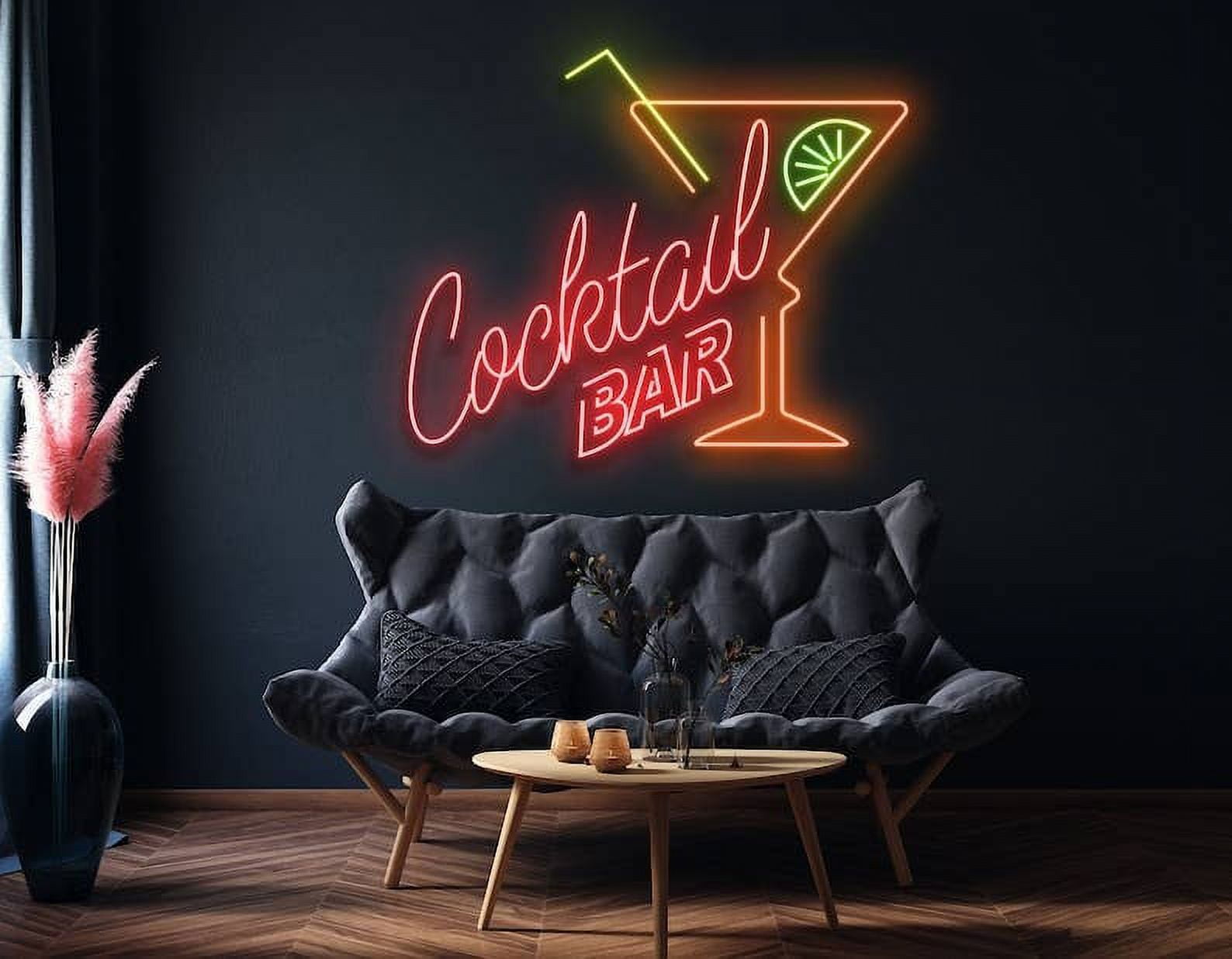 Glowneon Cocktails Bar Neon Signs, Bar LED Signboard - Walmart.com