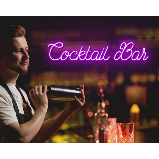 Glowneon Cocktails Bar Party Pub Neon Signs Pub Signboard Decoration