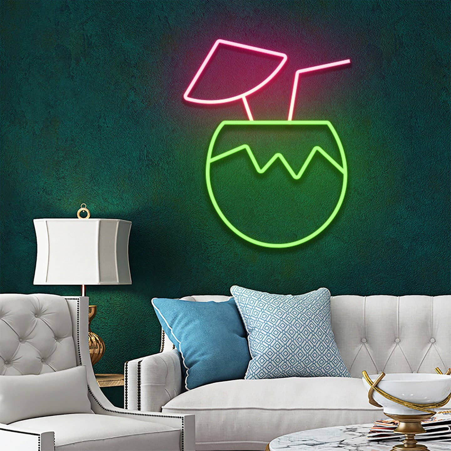 Glowneon Coconut Neon Sign, Fruits Wall Art Decor - Walmart.com