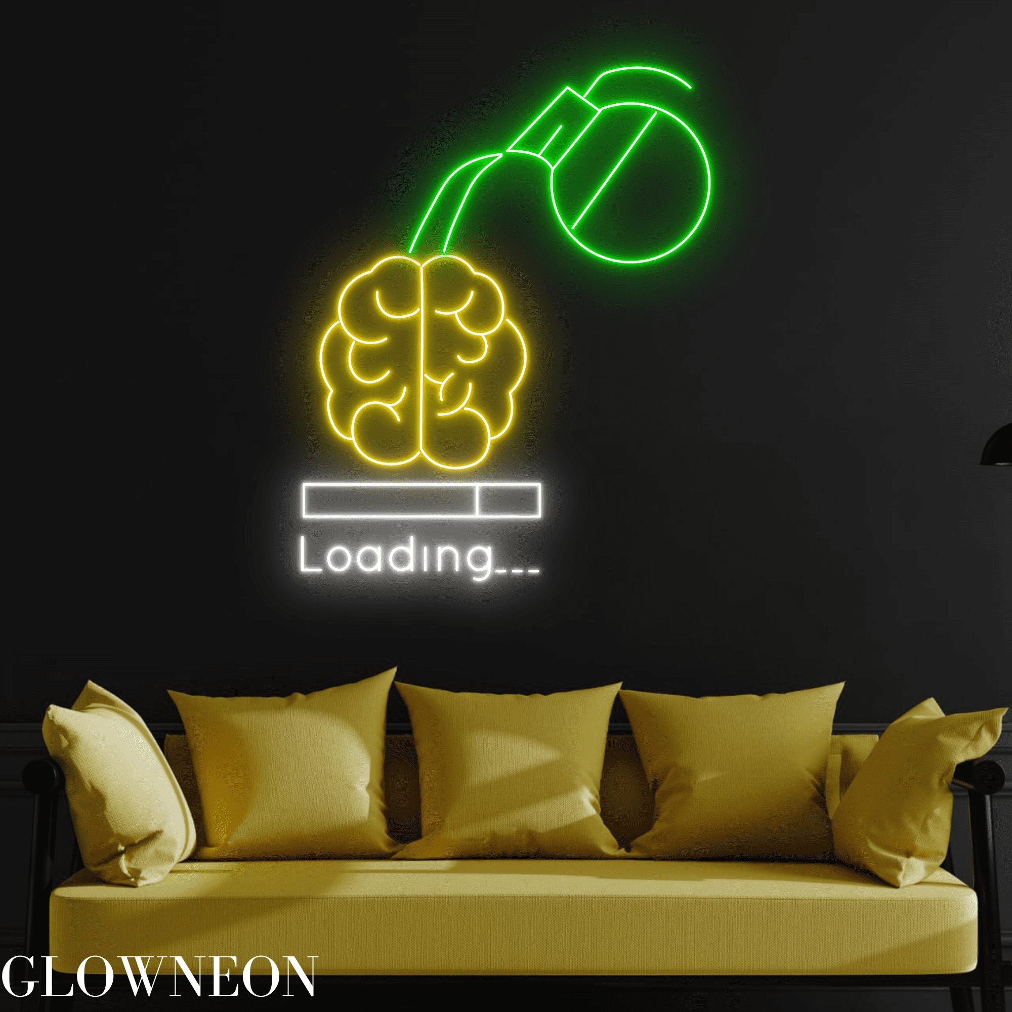 Glowneon Coffee Loading Neon Sign, Wall Led Decor For Coffee Shop Art ...