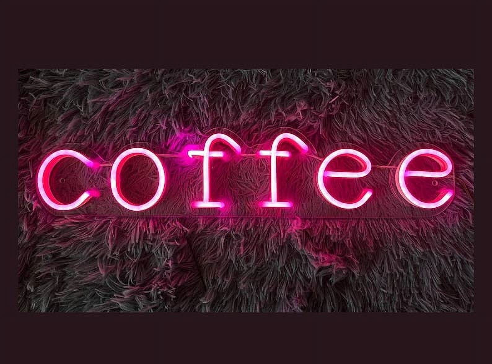 Glowneon Coffee Neon Sign, Coffee Led Sign, Coffee, Coffee Shop Decor ...
