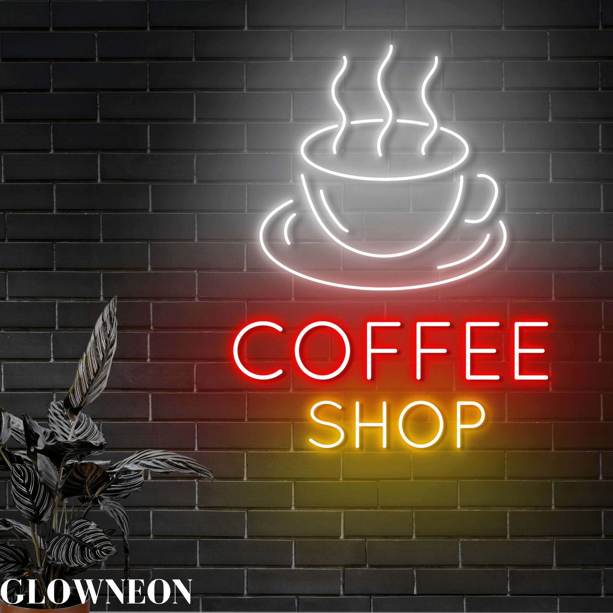 Glowneon Coffee Shop Neon Decor, Open Coffee Shop Led Sign Wall Decor ...