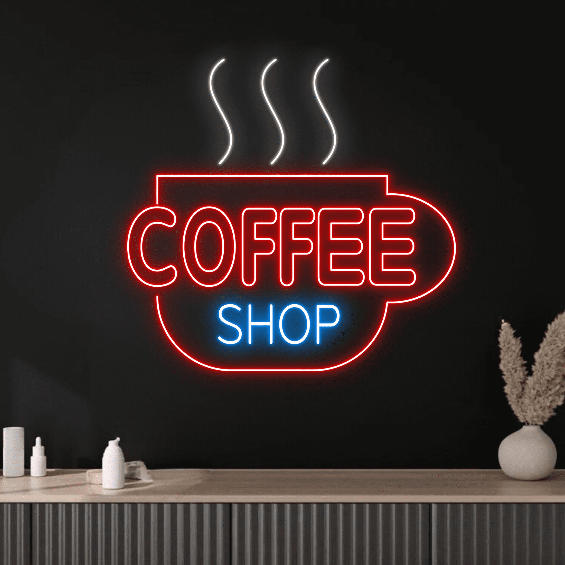 Glowneon Coffee Shop Neon Sign, Coffee Store Signboard Decor - Walmart.com