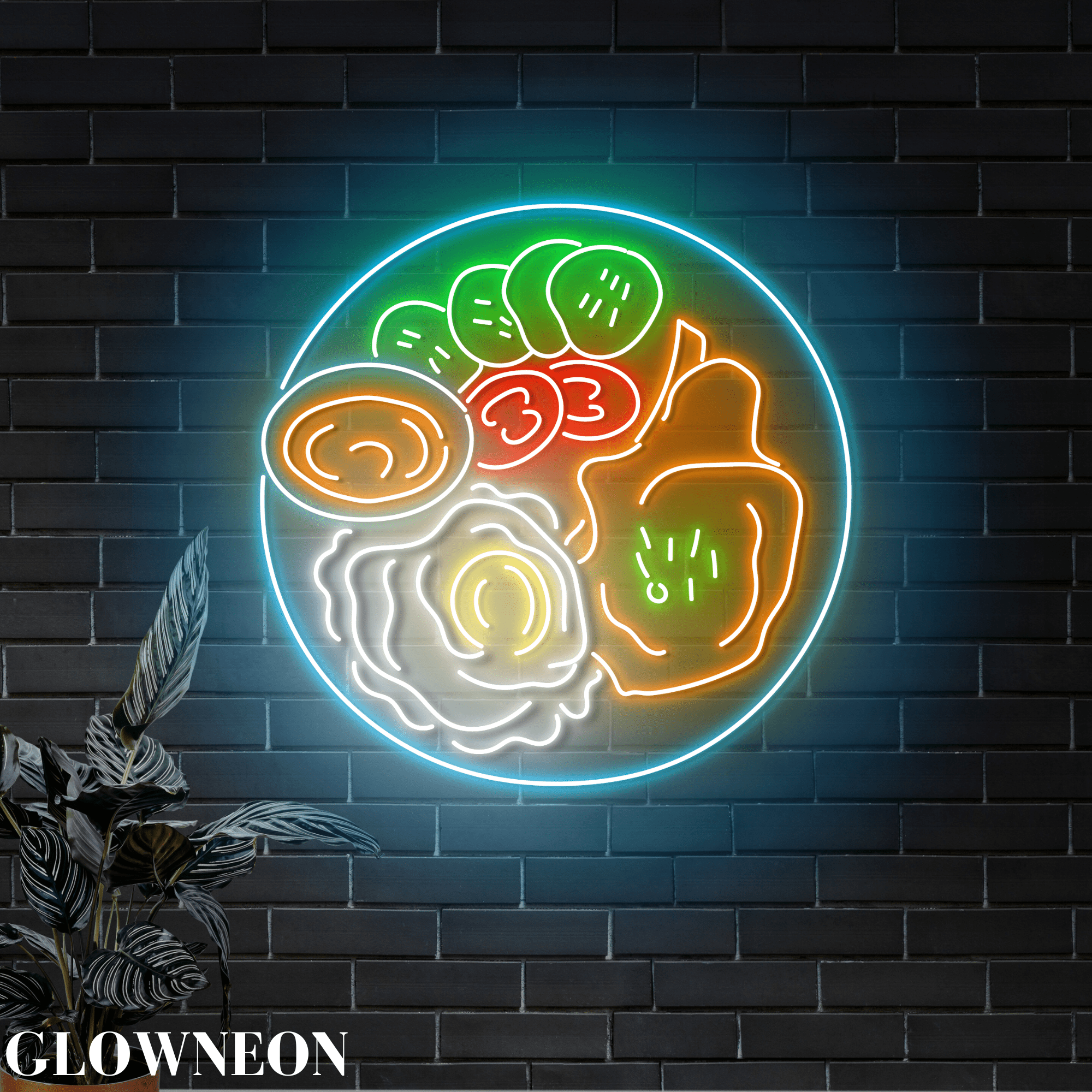 Glowneon Com Tam Suon Vietnamese Food Led Sign, Pork Broken Rice Sign ...