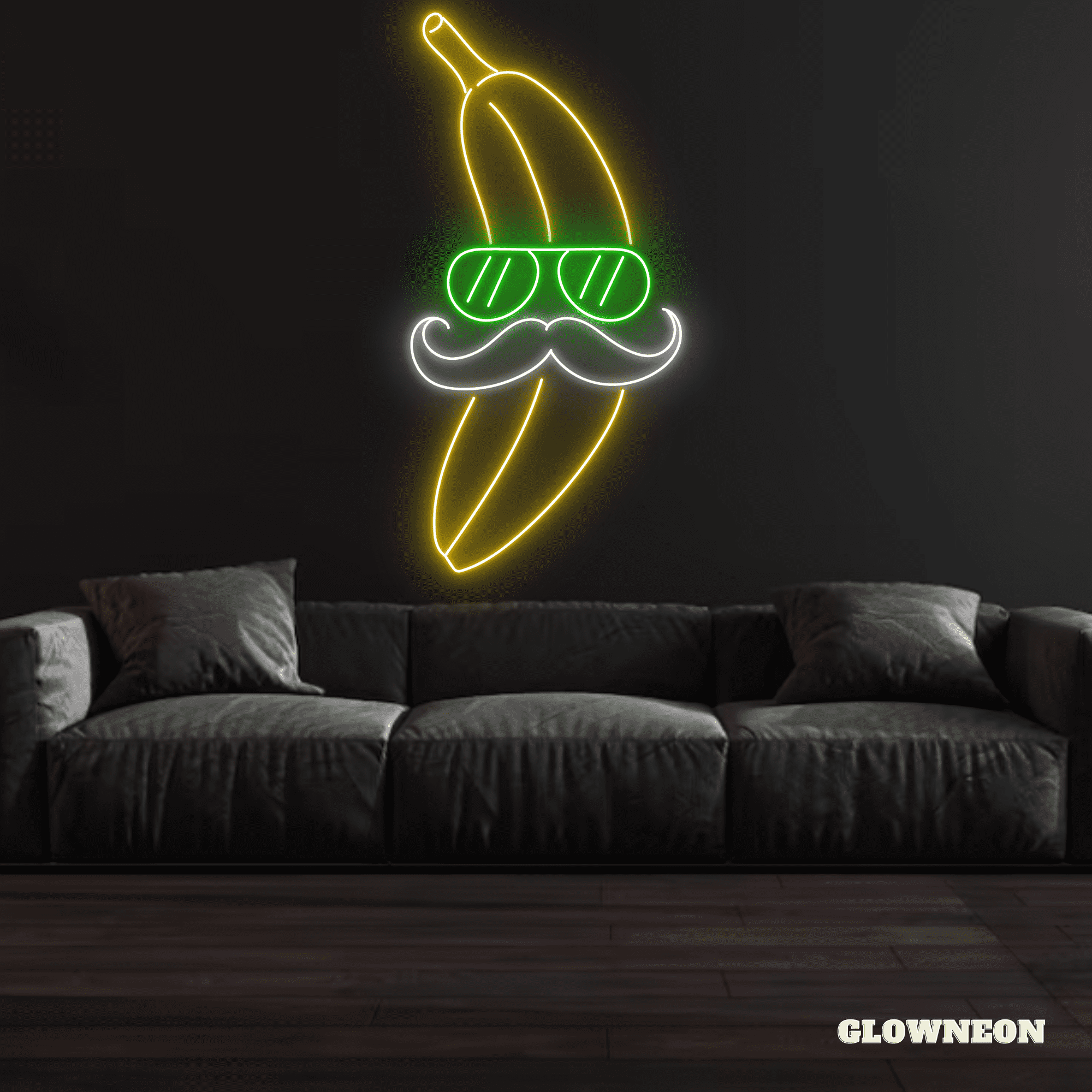 Glowneon Cool Banana Neon Sign, Funny Banana Decor, Banana Sign ...