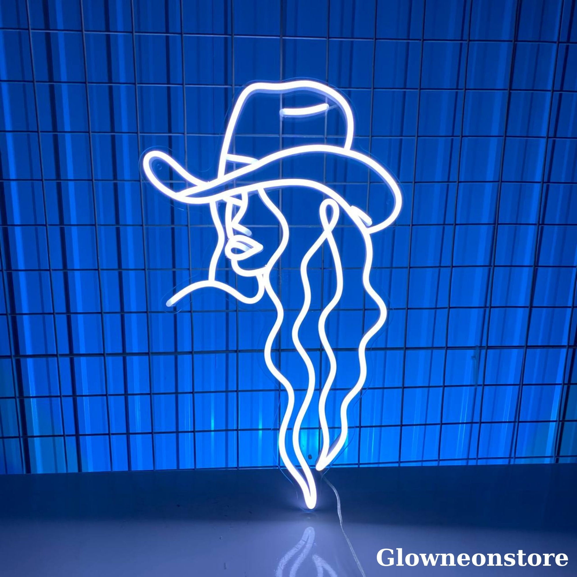 Glowneon Cool Cowgirl Neon Sign, Cowgirl Led Sign, Custom Girl Art LED ...