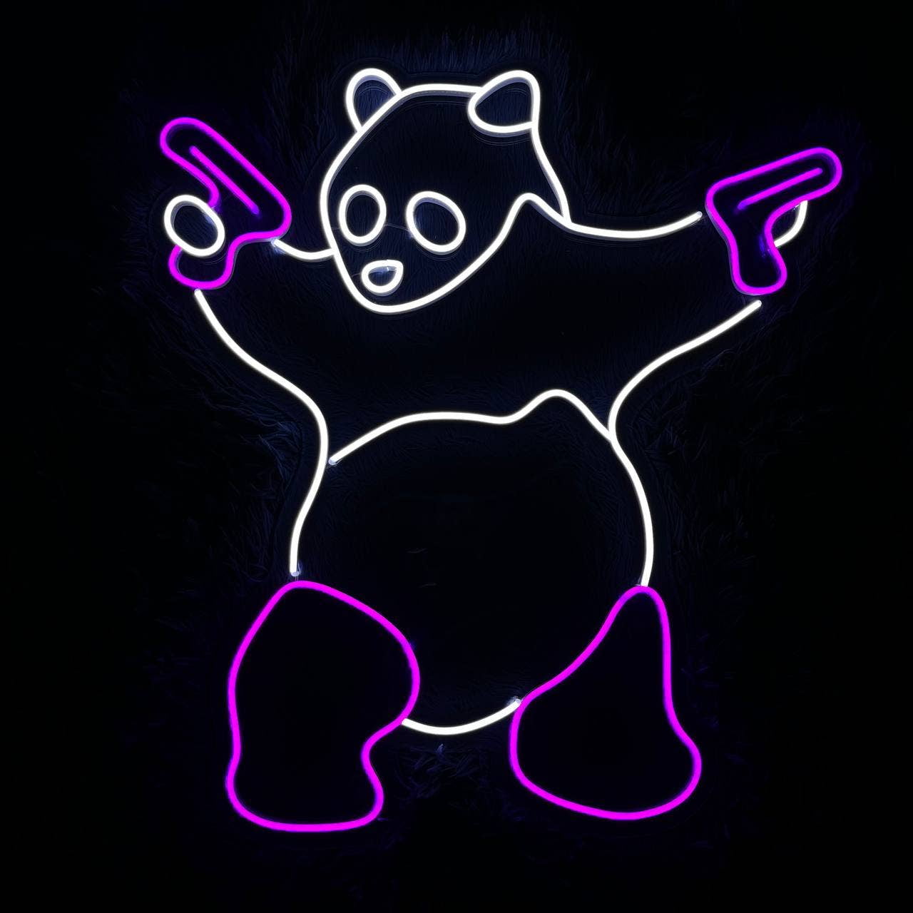 Glowneon Cool Panda Neon Sign, Animal Art Wall Decor - Walmart.com