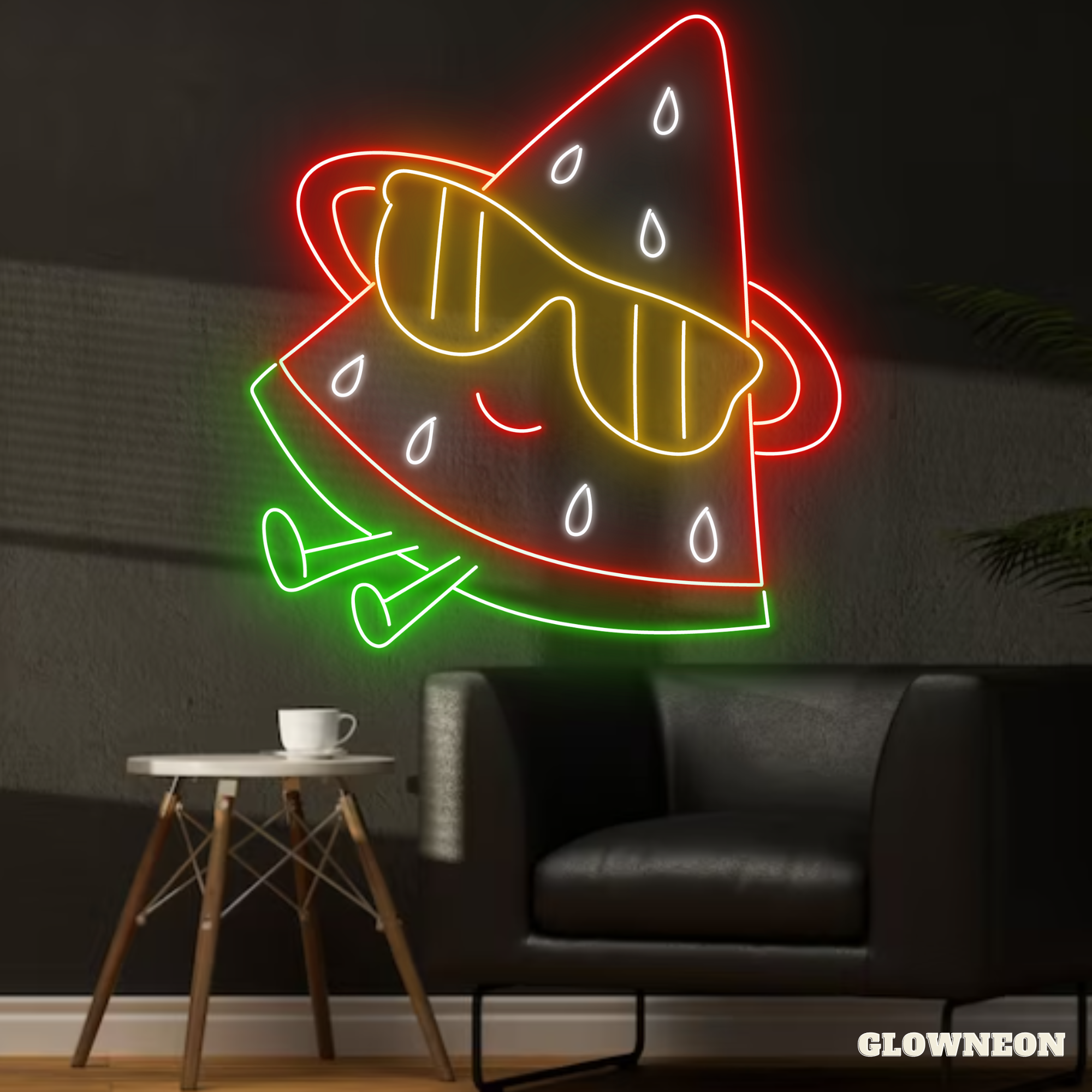 Glowneon Cool Watermelon Neon Sign, Fruit Shop Decor, Summer Decor ...