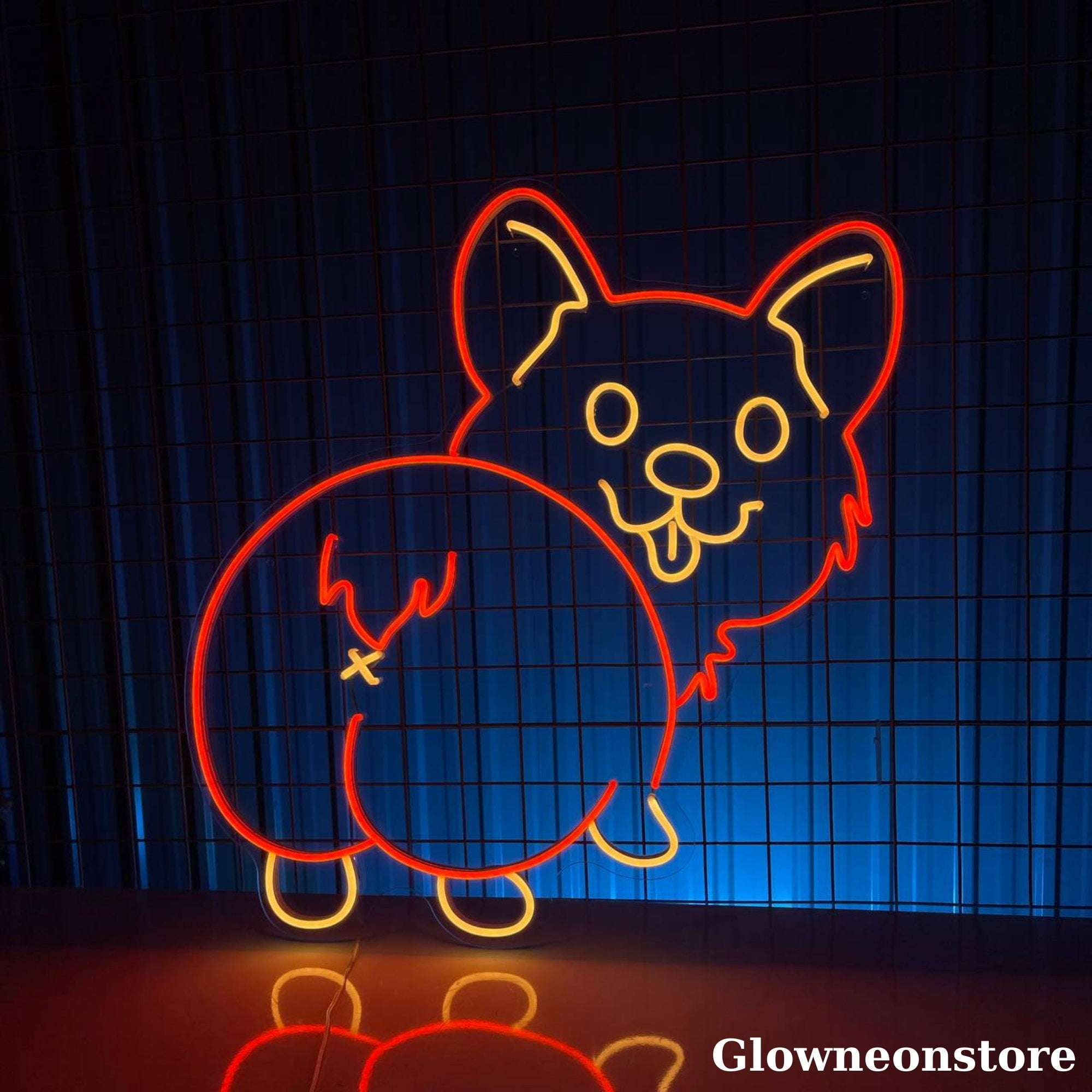 Glowneon Corgi Neon Sign, Corgi Led Light Sign, Corgi Dog Sign, Corgi ...