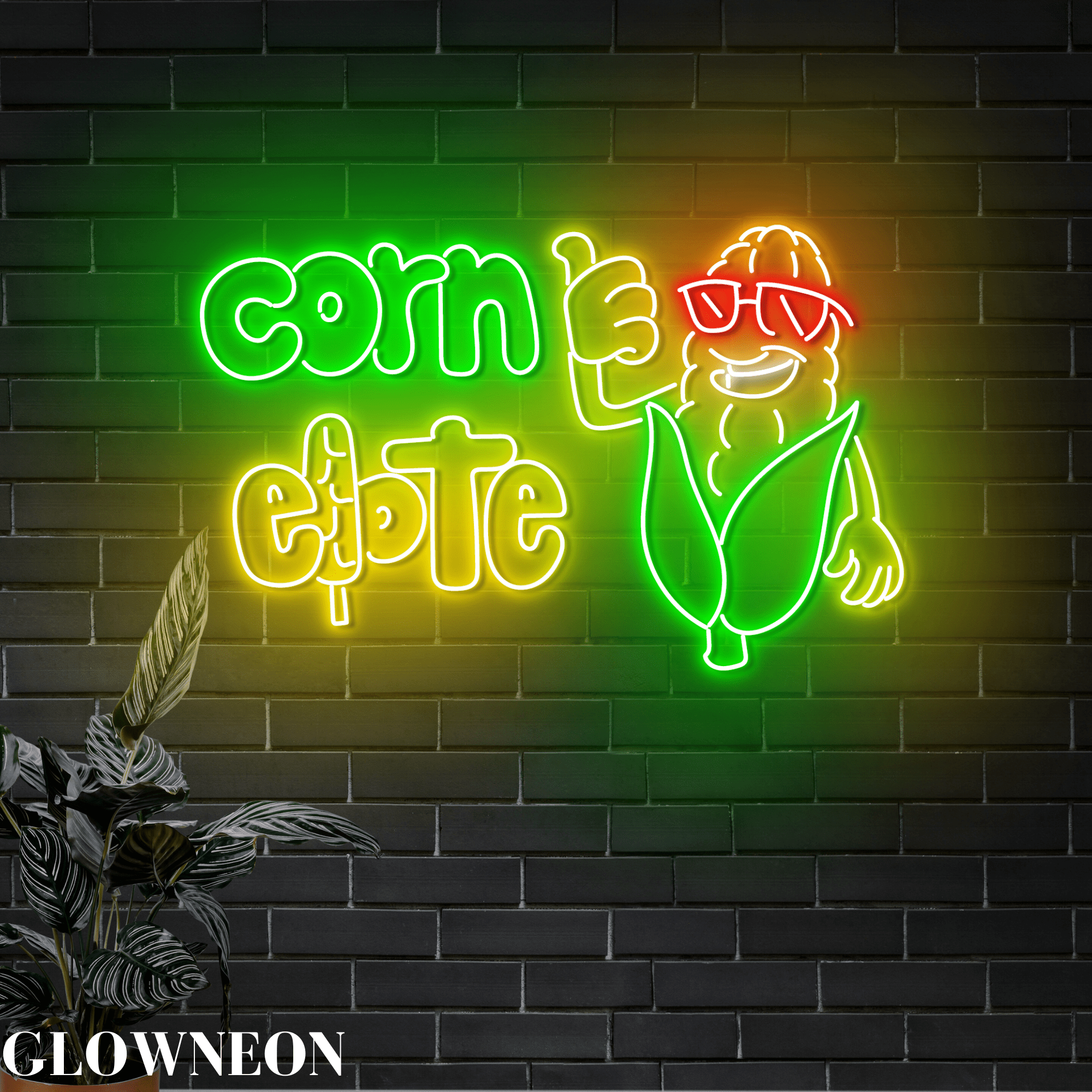 Glowneon Corn Elote Neon Sign, Elote Led Sign, Mexican Elote Wall Art ...