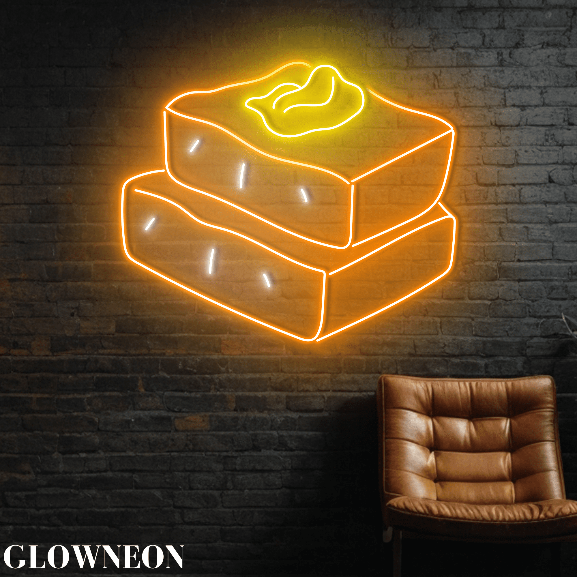 Glowneon Cornbread Wall Led Art Decor, Cornbread Bakery Neon Led Sign ...