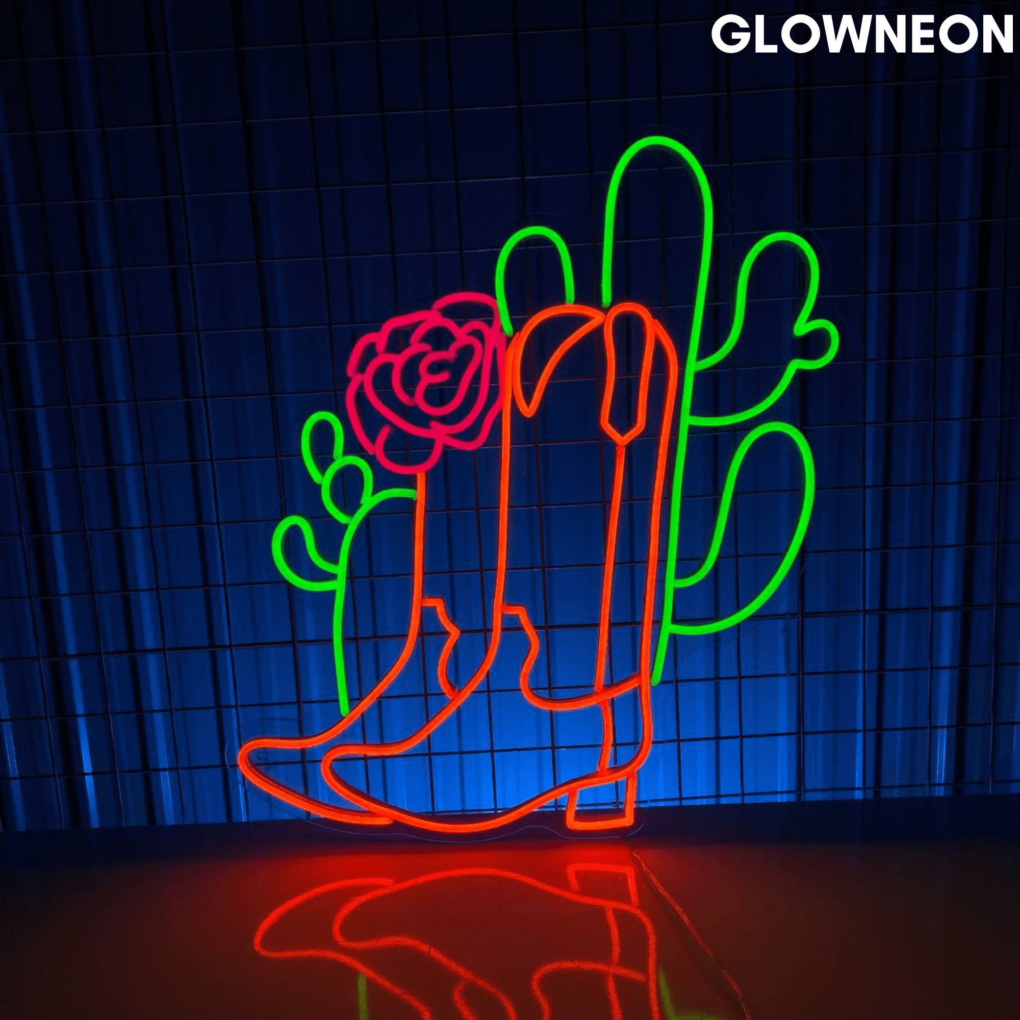Glowneon Cowboy Boots Neon Sign, Cowgirl Boot Led Sign, Cowgirl Decor ...