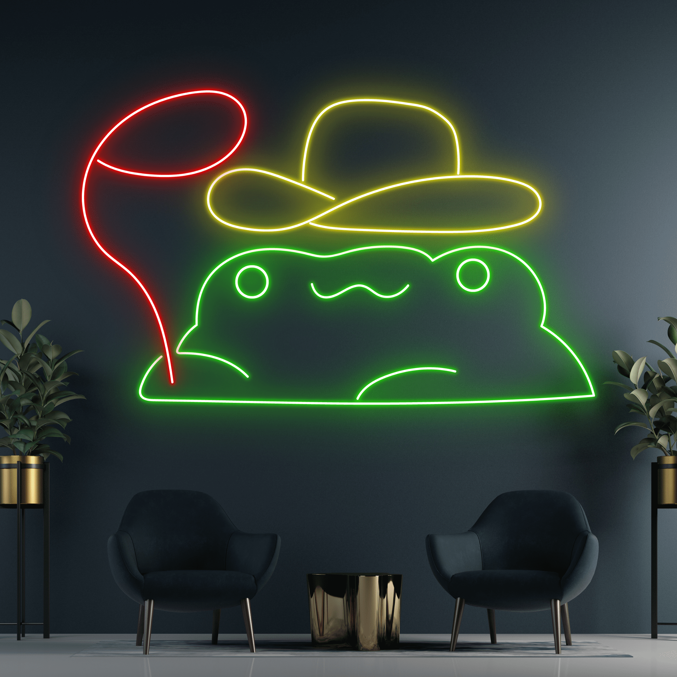 Glowneon Cowboy Frog Neon Sign, Animal Wall Art, Lights Decor - Walmart.com