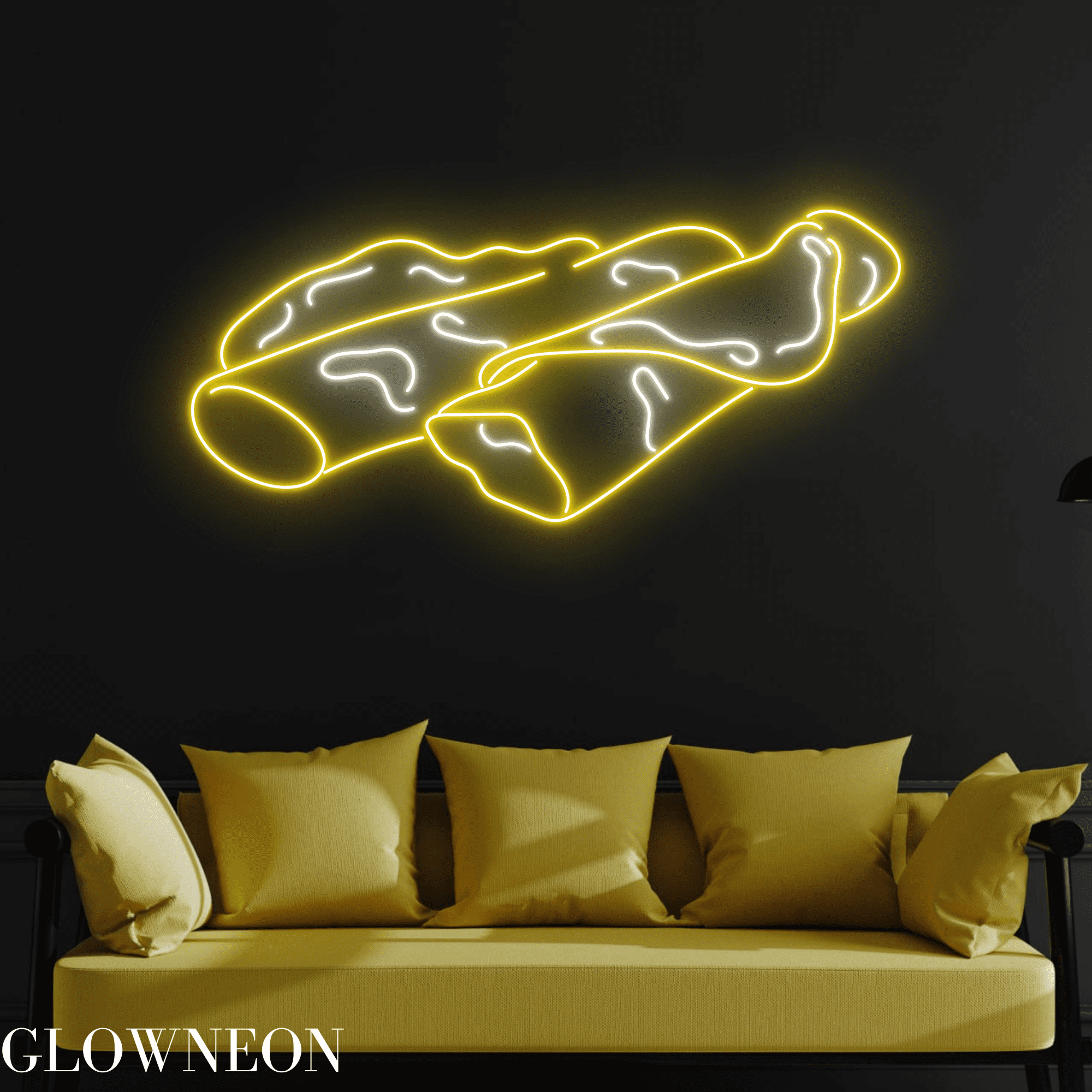Glowneon Crepe Cake Roll Neon Sign, Crepe Cake Led Sign, Bakery Sign ...