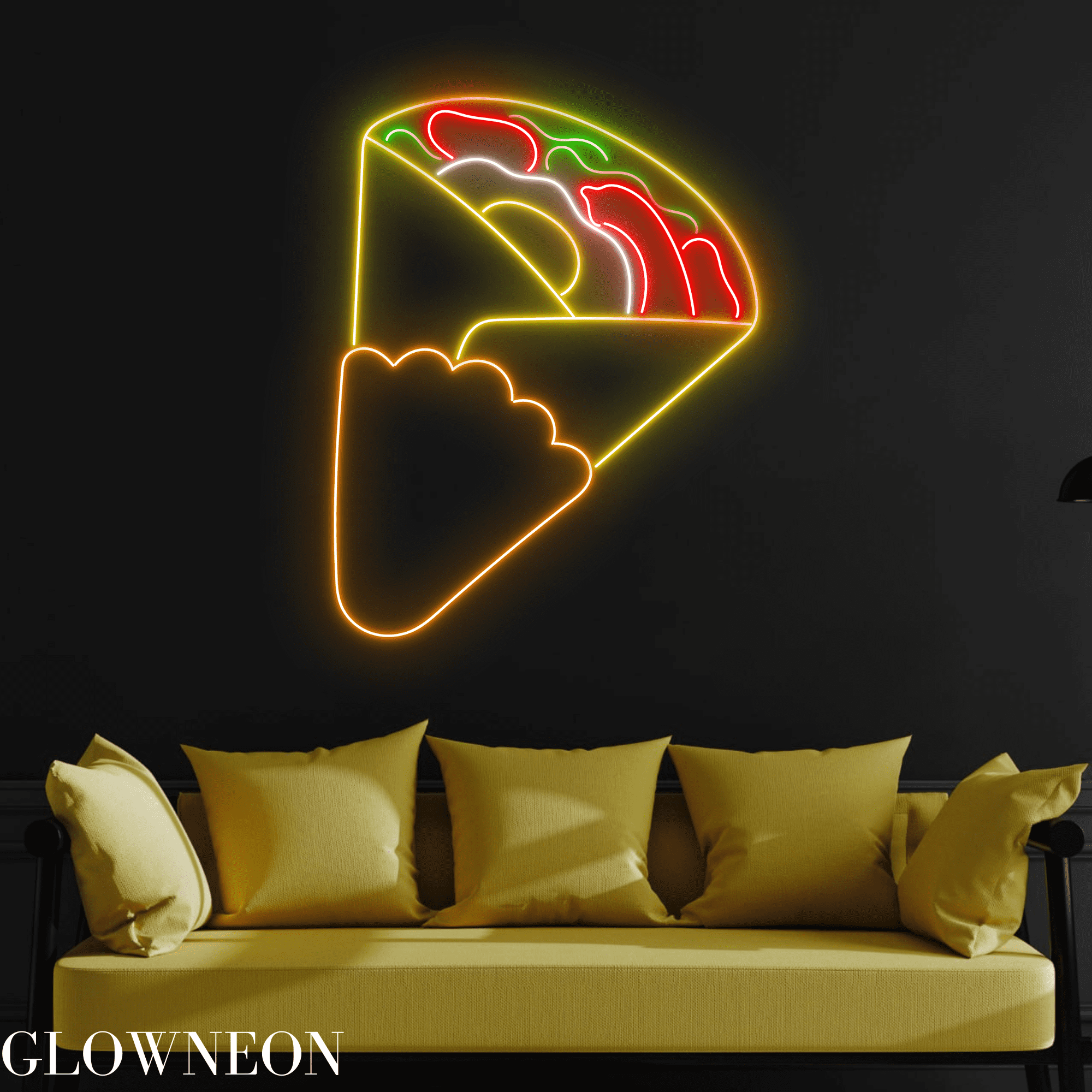 Glowneon Crepe Egg Neon Sign, Crepe Led Sign, Crepe Cake Shop Decor ...