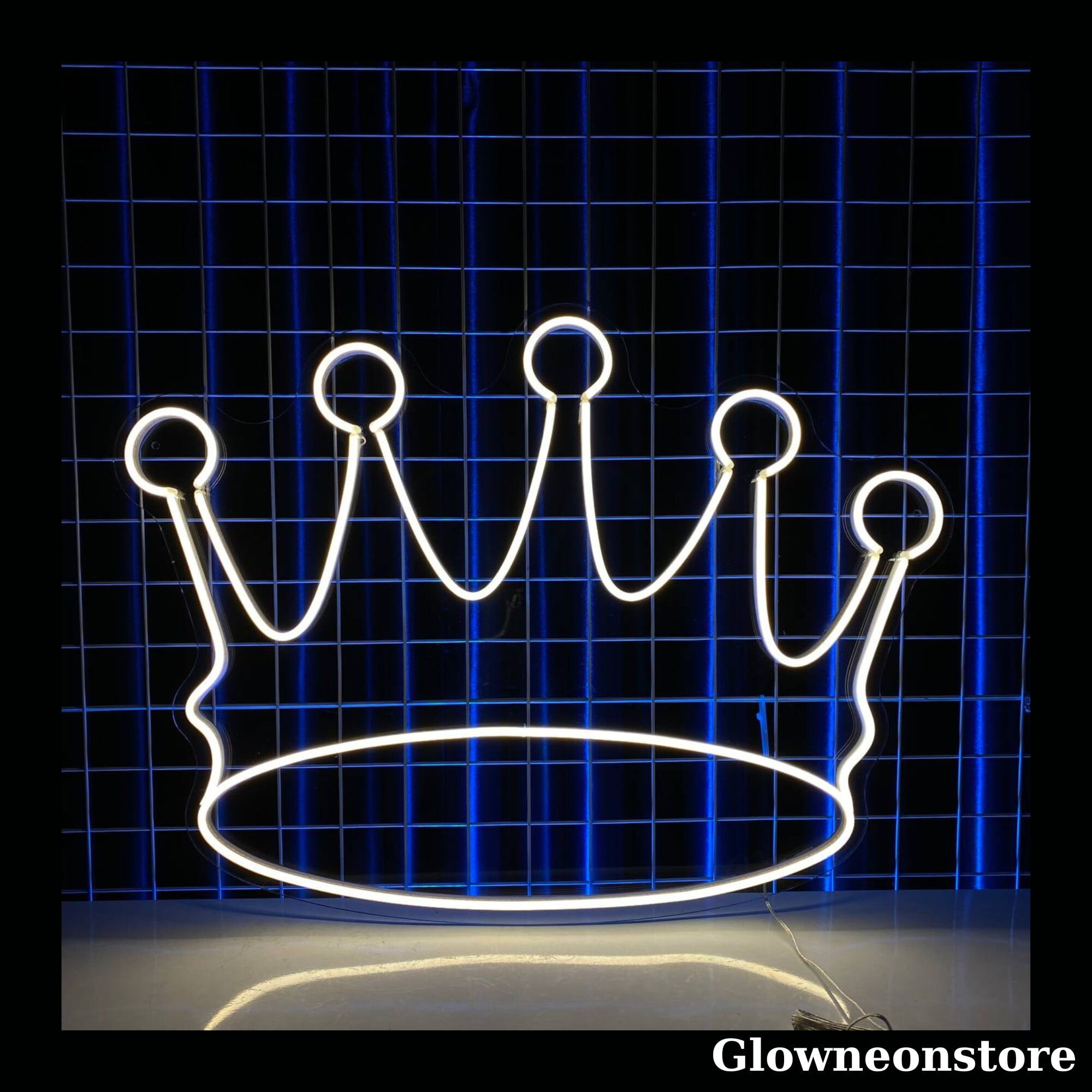 Glowneon Crown Neon Sign, Crown Led Light, Queen King Crown Neon Light ...