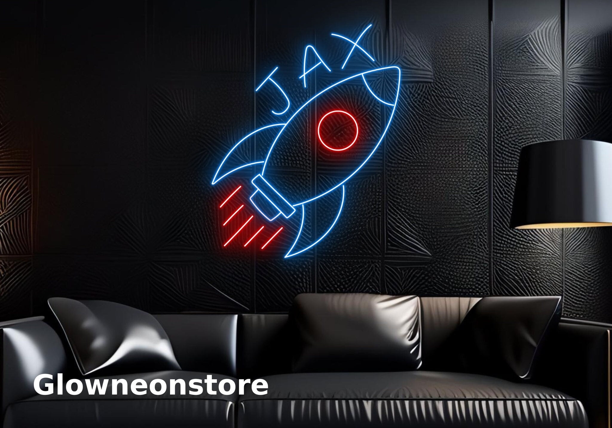 Glowneon Custom Rocket Neon Sign, Rocket Neon Light, Rocket Led Light ...