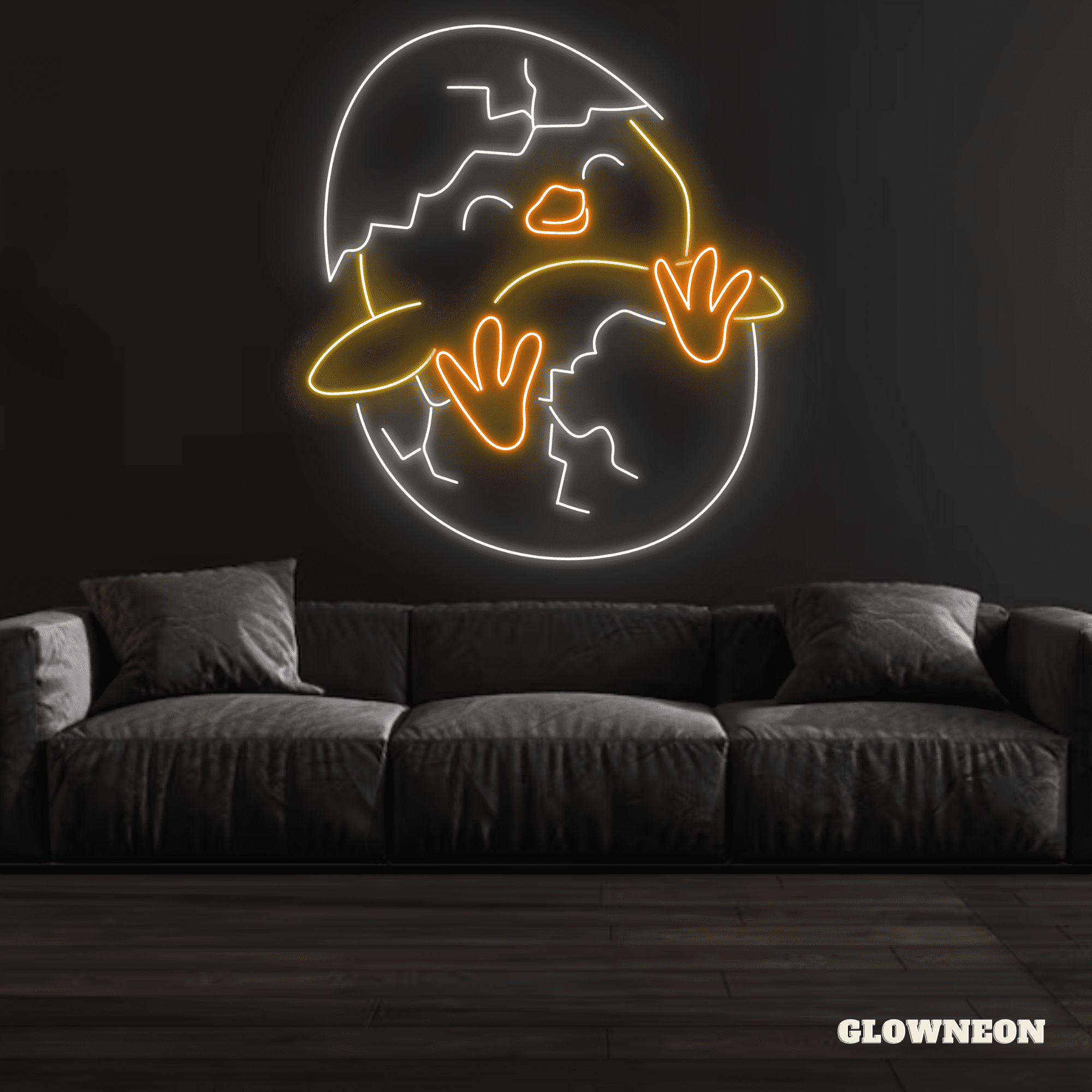 Glowneon Cute Chick Neon Sign, Farmhouse Decor, Gifts for Kids ...