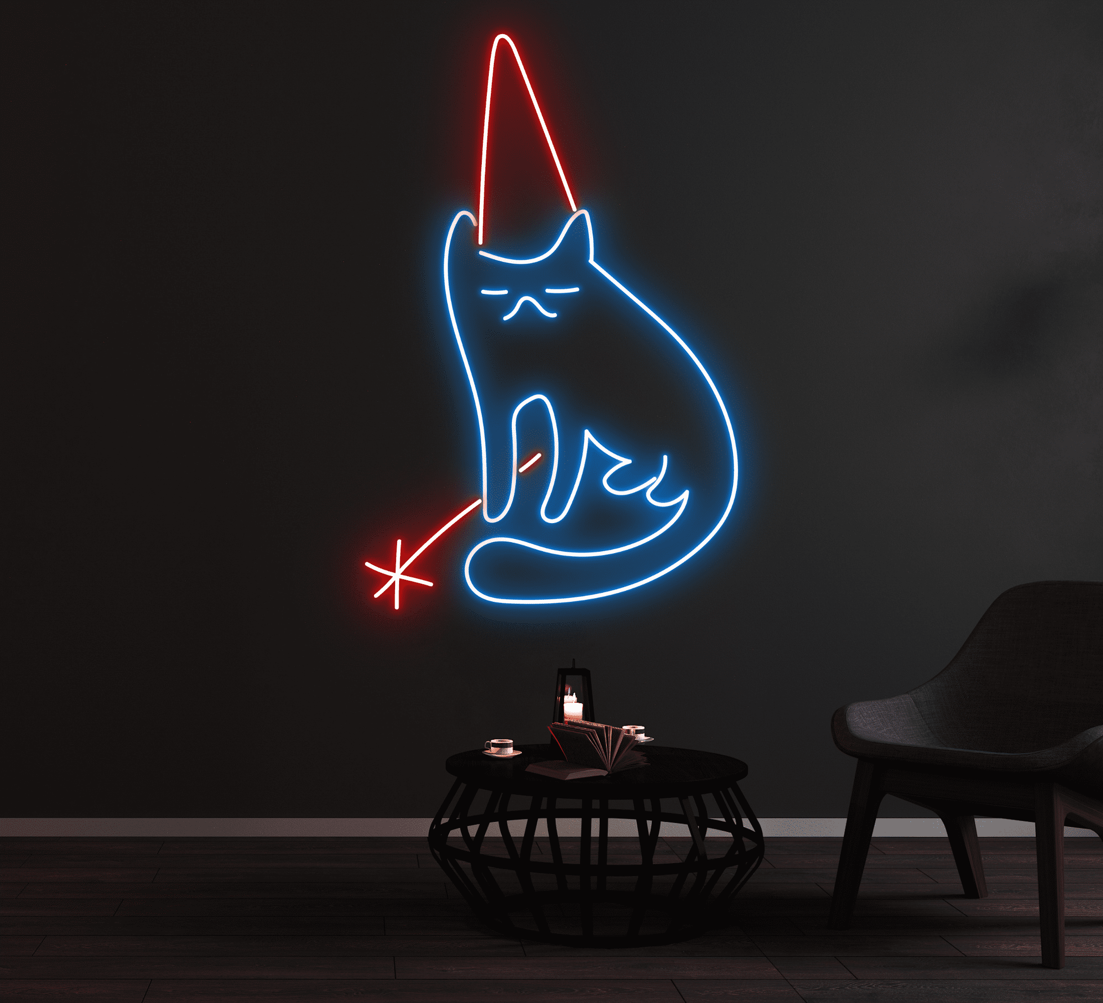 Glowneon Cute Magic Cat Neon Sign, Cat Salon, Pet Shop Decor - Walmart.com