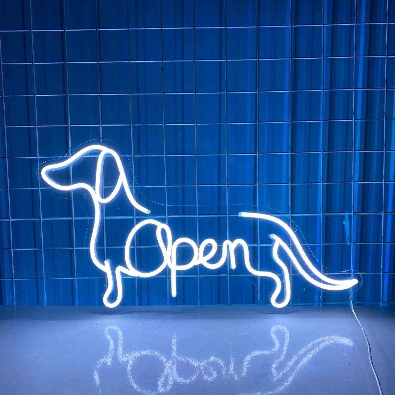Glowneon Dachshund Dog Open Neon Sign, Pet Shop Open Door Led - Walmart.com