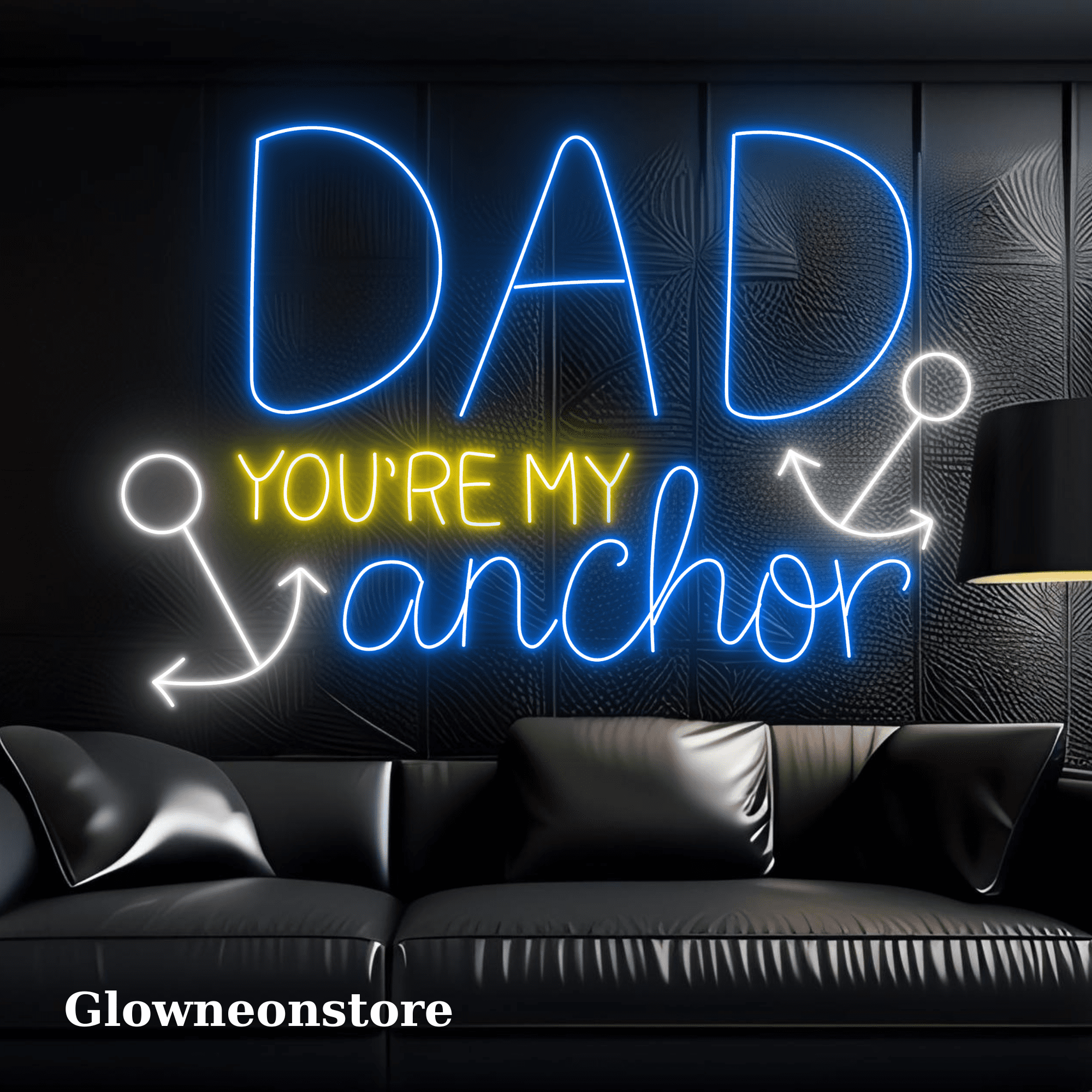 Glowneon Dad You Are? My Anchor Neon Sign, Father's Day Led ?Decor ...