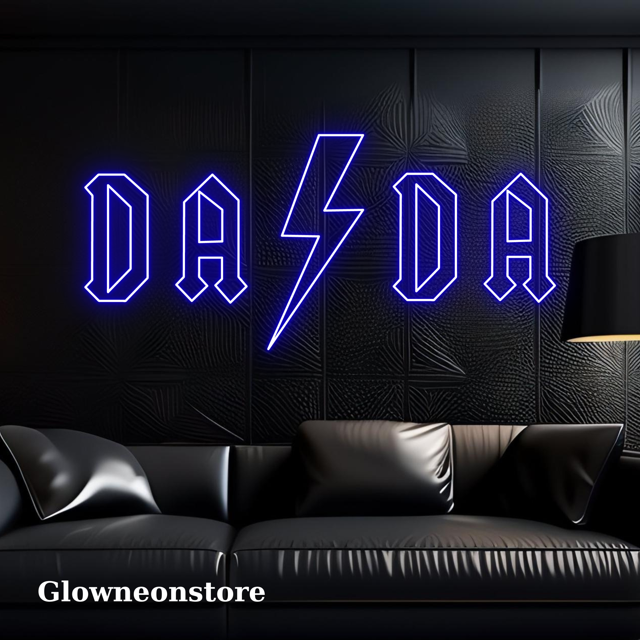 Glowneon Dada Lighting Neon Sign, Dada Father's Day Led Light Decor ...