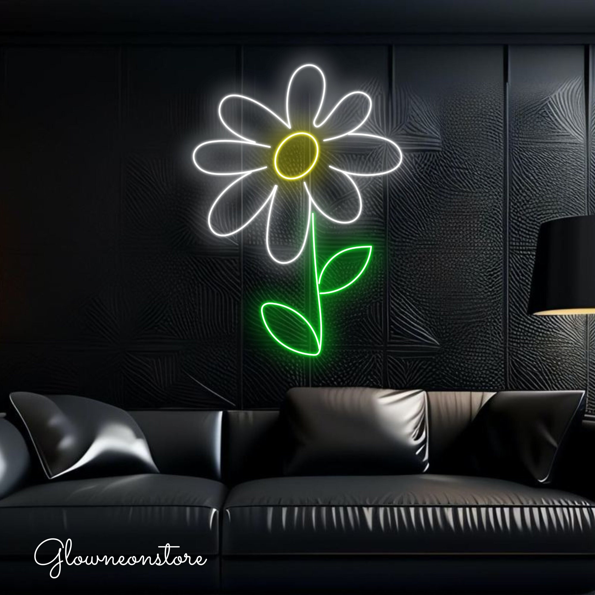 Glowneon Daisy Neon Sign, Daisy Led Sign, Wildflower Neon Sign ...