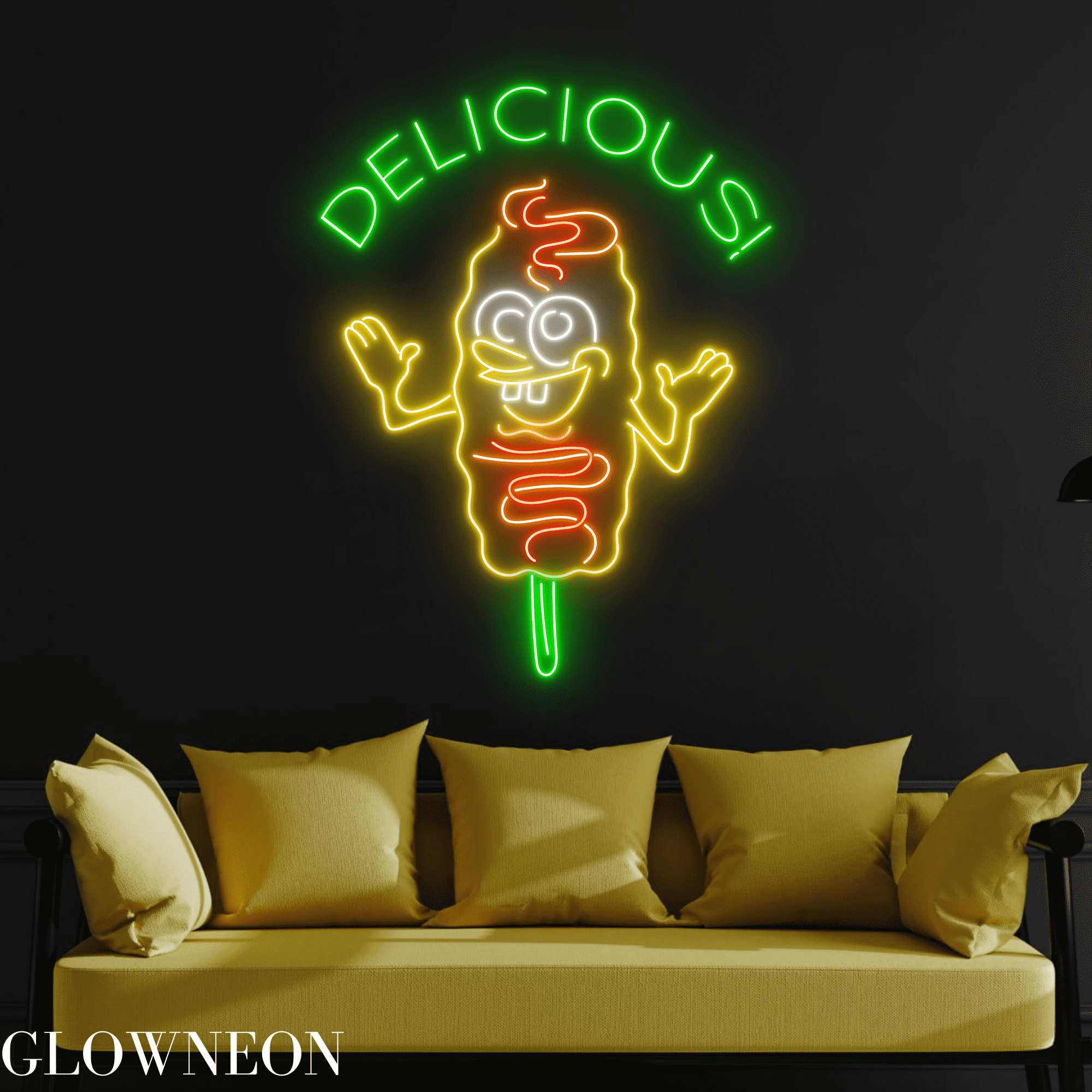 Glowneon Delicious Elote Mexico Neon Sign, Mexican Elote Wall Led Art ...