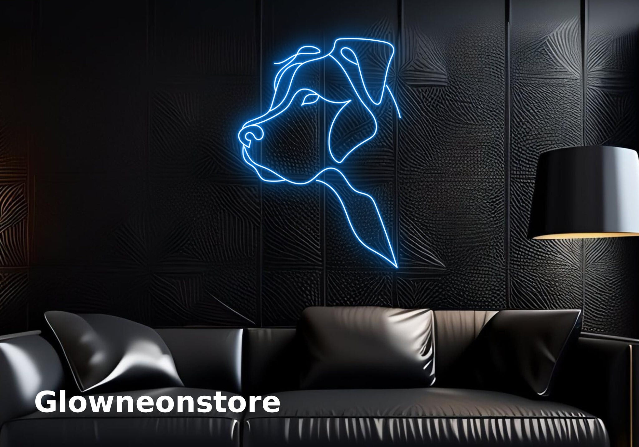 Glowneon Dog Great Dane Neon Sign, Dog Great Dane Neon Light, Custom ...