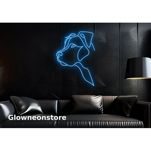 Glowneon Dog Great Dane Neon Sign, Dog Great Dane Neon Light, Custom ...