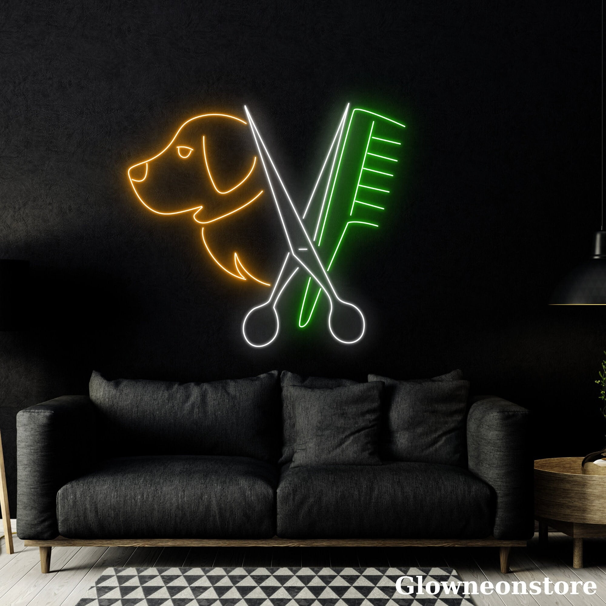 Glowneon Dog Grooming Neon, Pet Grooming Led Light, Welcome Open Pet ...